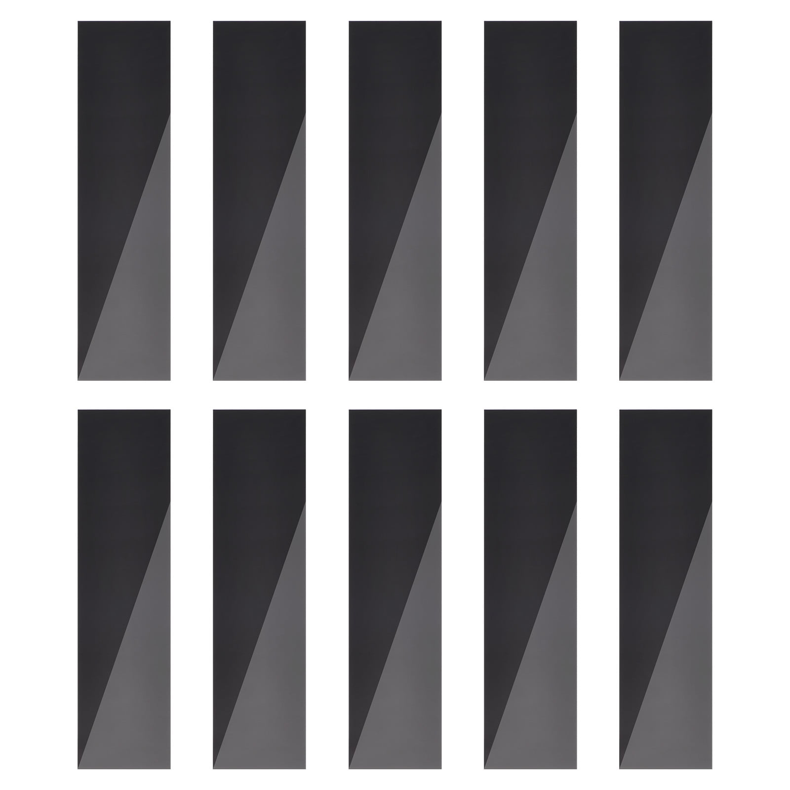 Uxcell 10Pack 2" x 7.9" Self Adhesive Acrylic Strip Mirror Wall Sticker ...