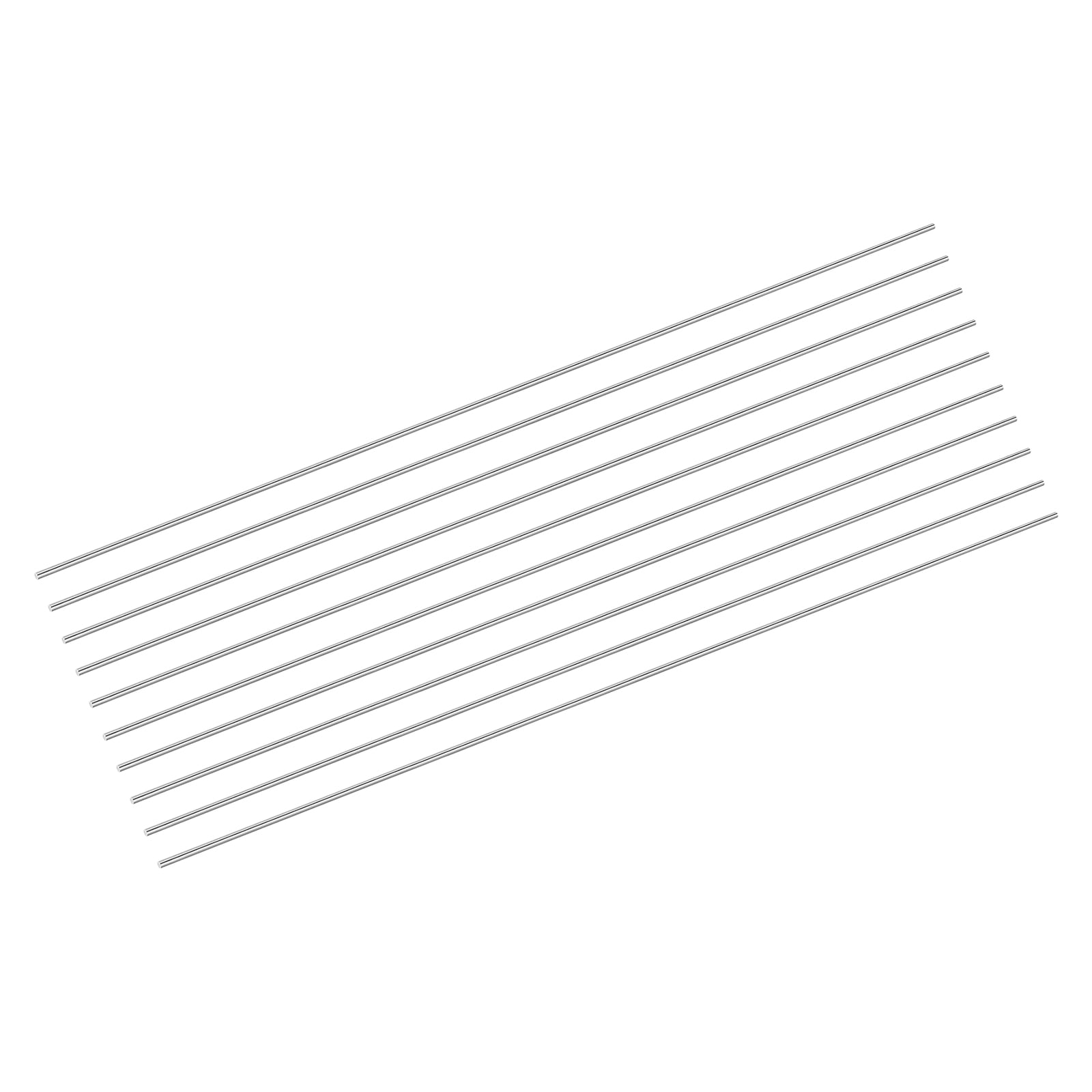 Uxcell 10Pack 304 Stainless Steel Rods, 1.2mm x 305mm Metal Solid Shaft ...