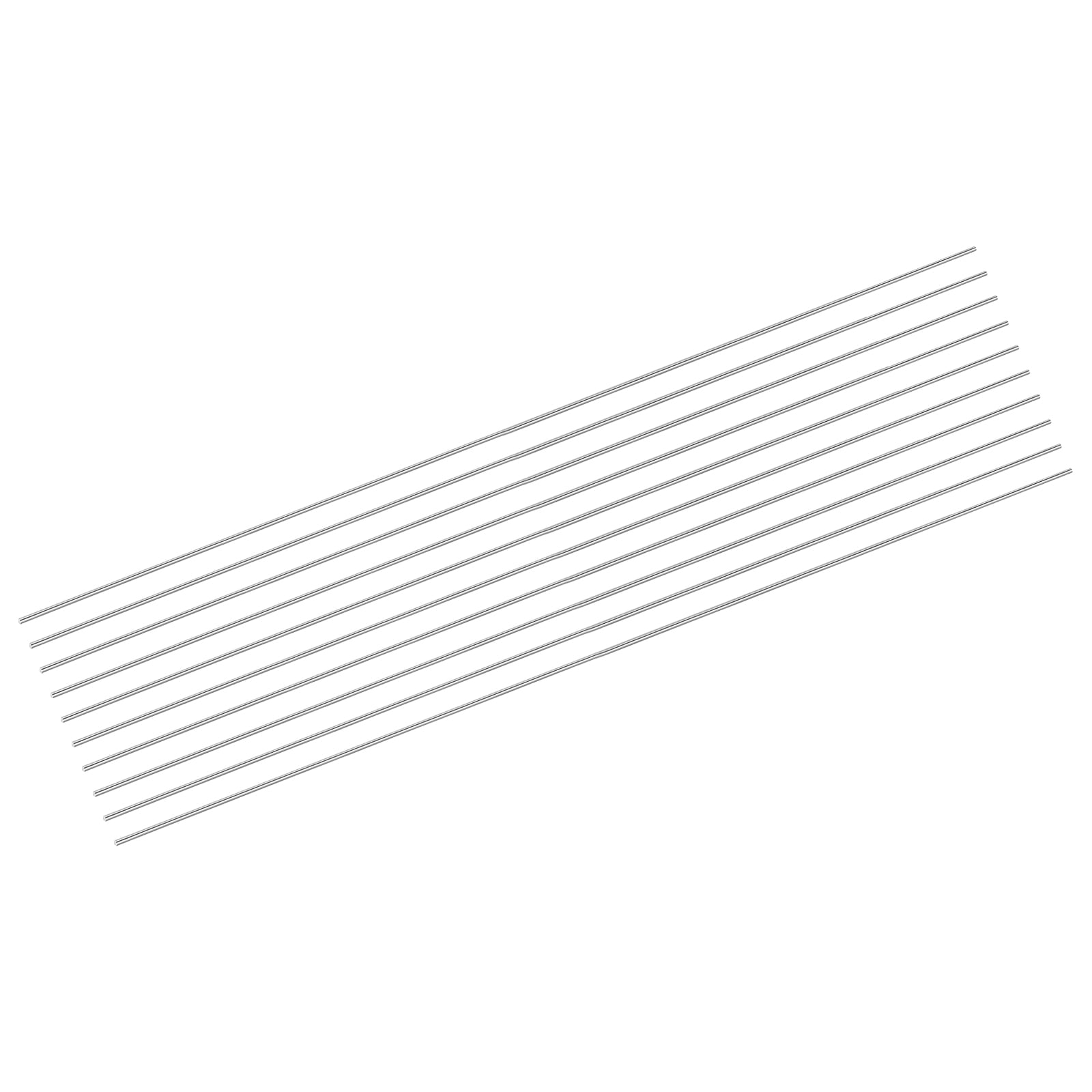 Uxcell 10Pack 304 Stainless Steel Rods, 2.5mm x 407mm Metal Solid Shaft ...