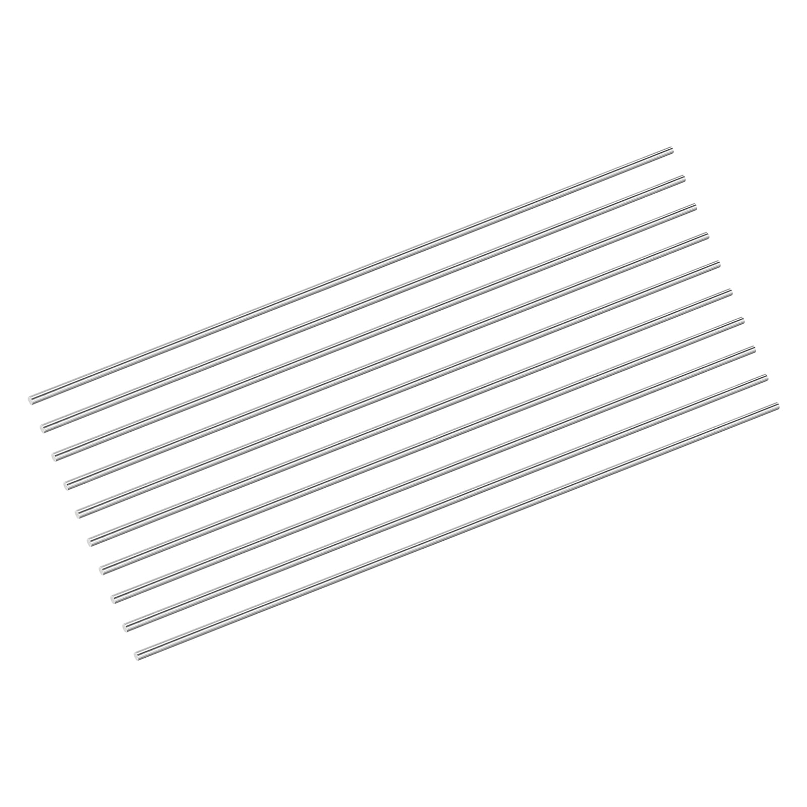 Uxcell 10Pack 304 Stainless Steel Rods, 3mm x 254mm Metal Solid Shaft ...