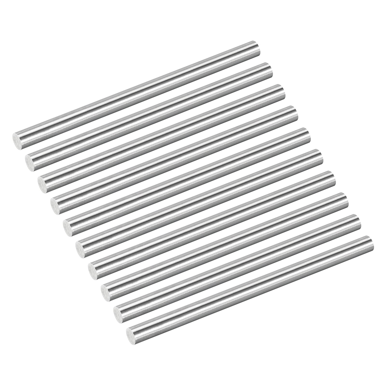 Uxcell 10Pack 304 Stainless Steel Rods, 4mm x 77mm Metal Solid Shaft ...