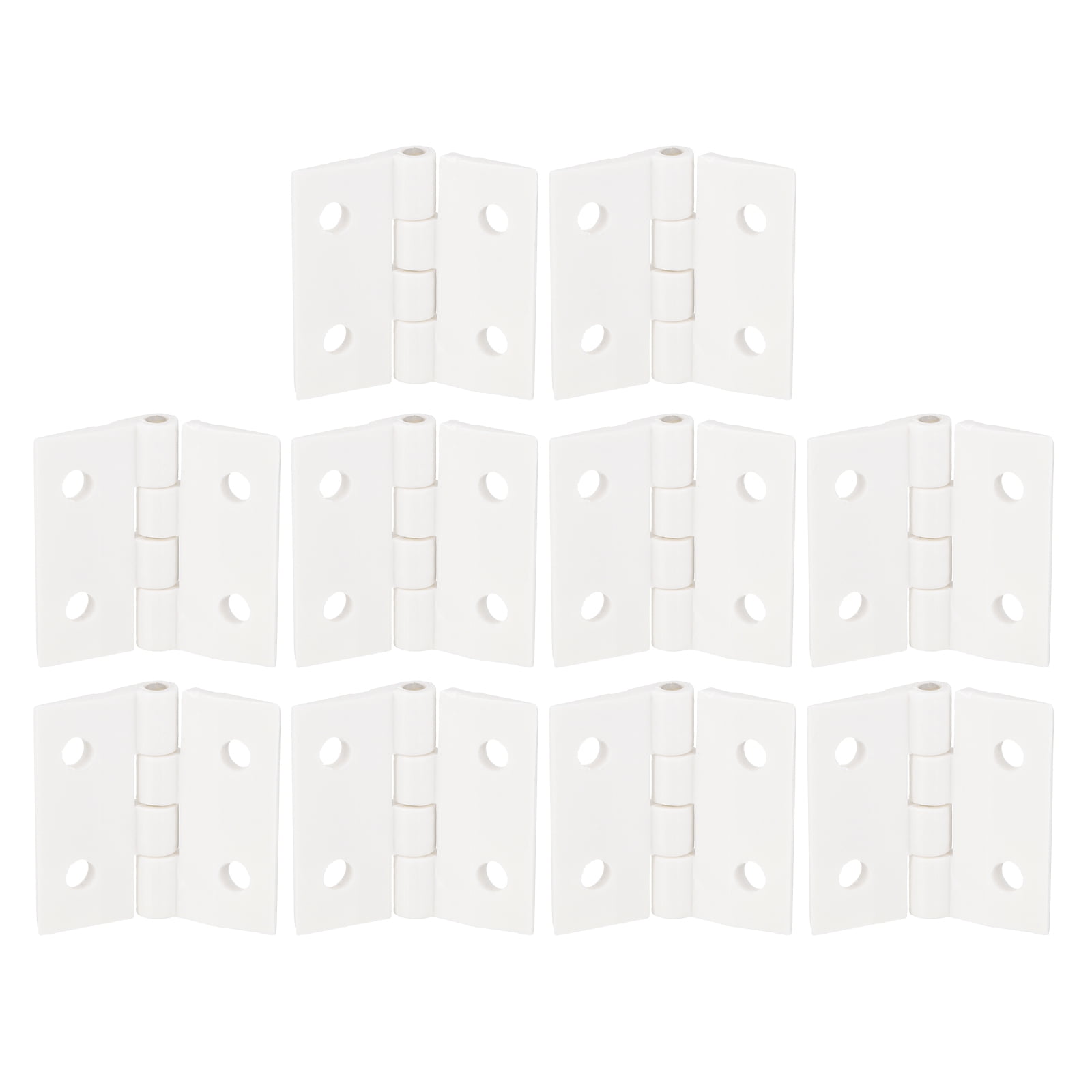 Uxcell 10Pack 30x34mm Acrylic Hinges Hardware Folding Hinge with ...