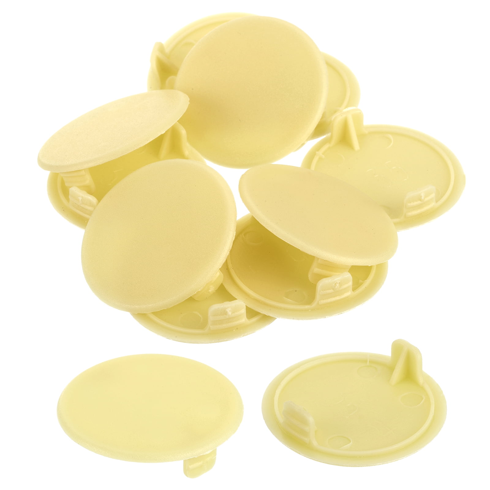 Uxcell 10Pack 35mm(1-3/8") Dia Plastic Concealed Hinge Hole Cover Hole ...