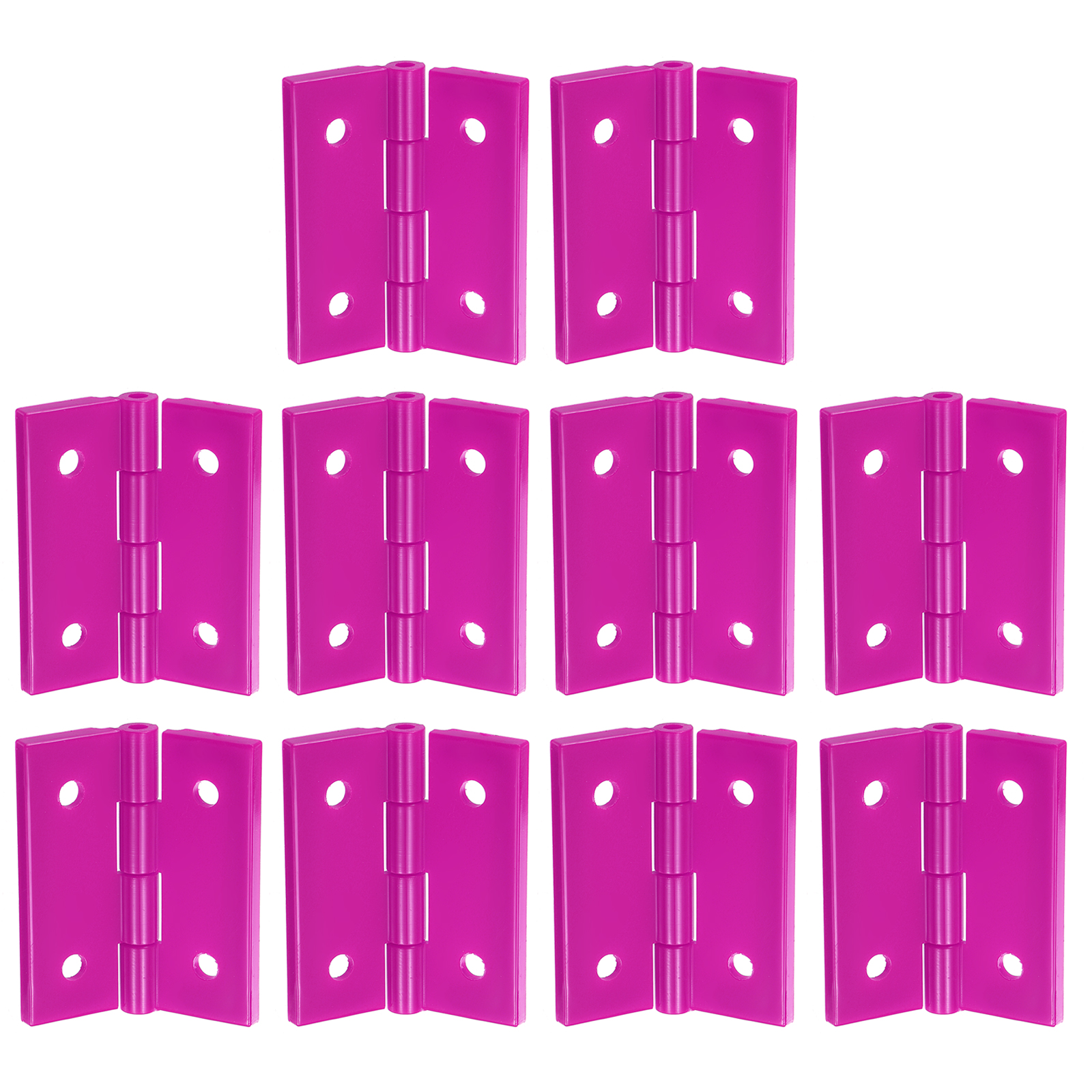 Uxcell 10Pack 45x38mm Acrylic Hinges Hardware Folding Hinge with ...