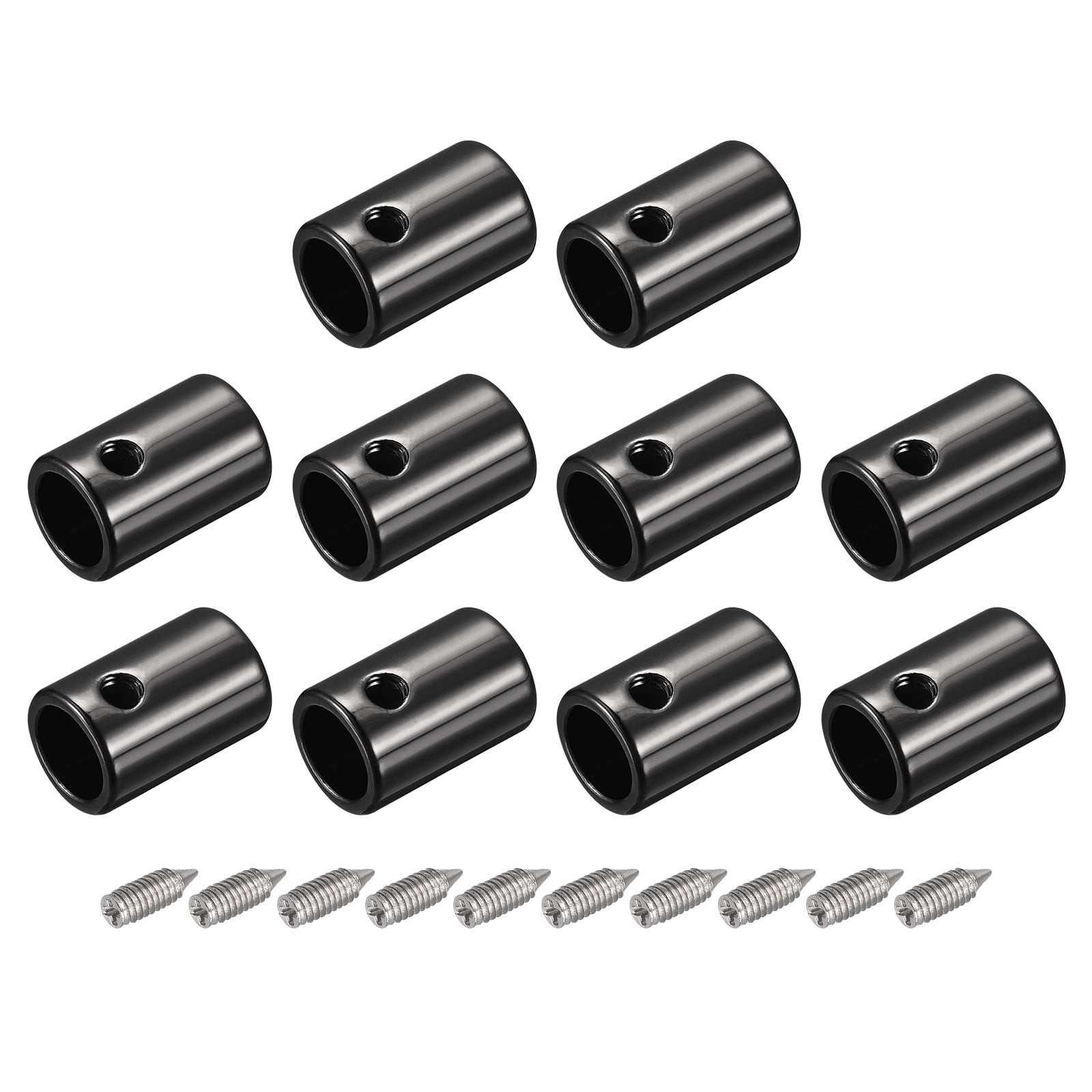 Uxcell 10Pack 5.5mm Metal Shoelace Tips Screws Shoelace End Tip Cords ...