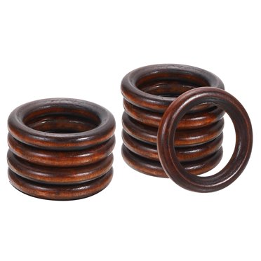 Uxcell 20mm Natural Wooden Rings, 30 Pack Wood Ring Round Linking Rings ...