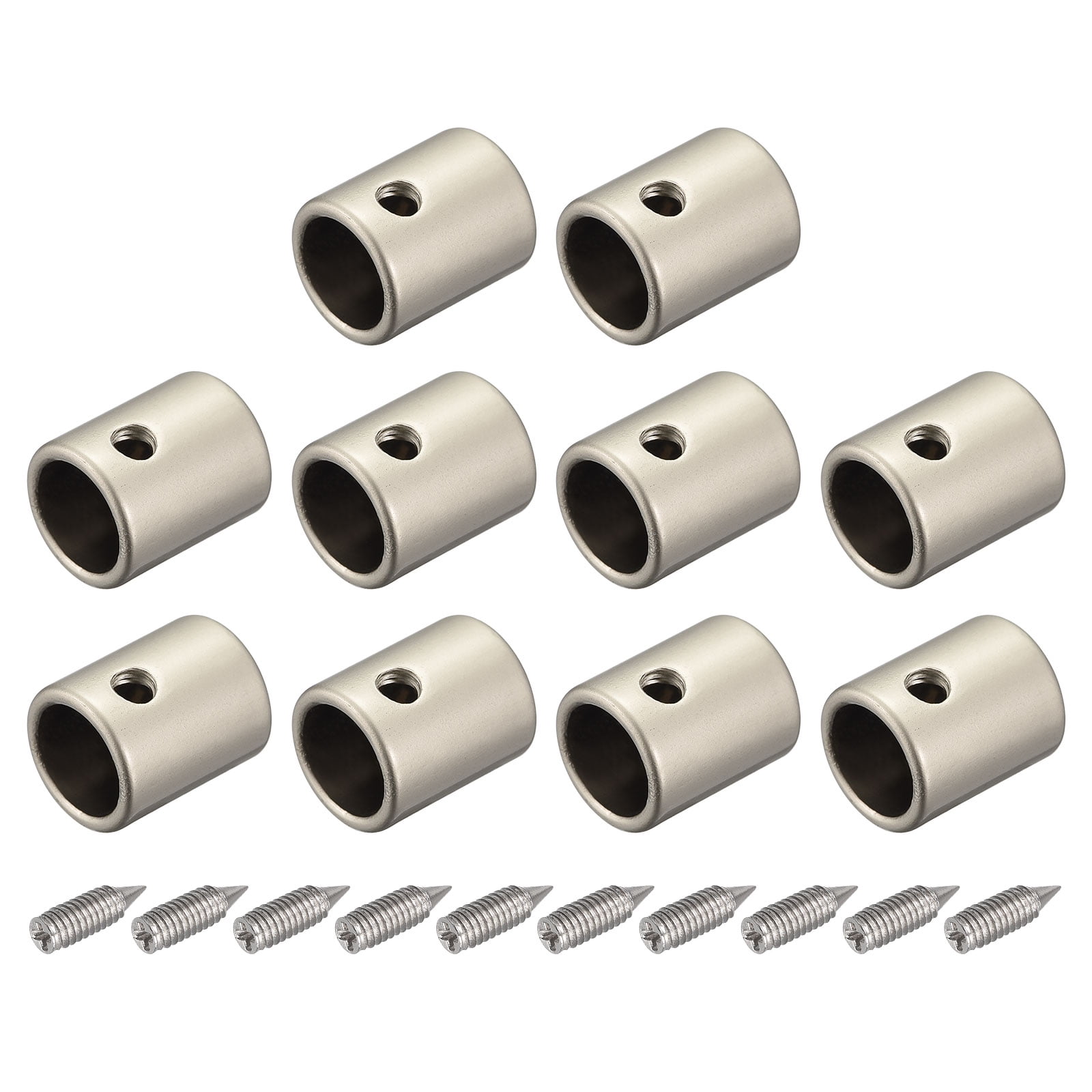 Uxcell 10Pack 7mm Metal Shoelace Tips Screws Shoelace End Tip Cords End ...