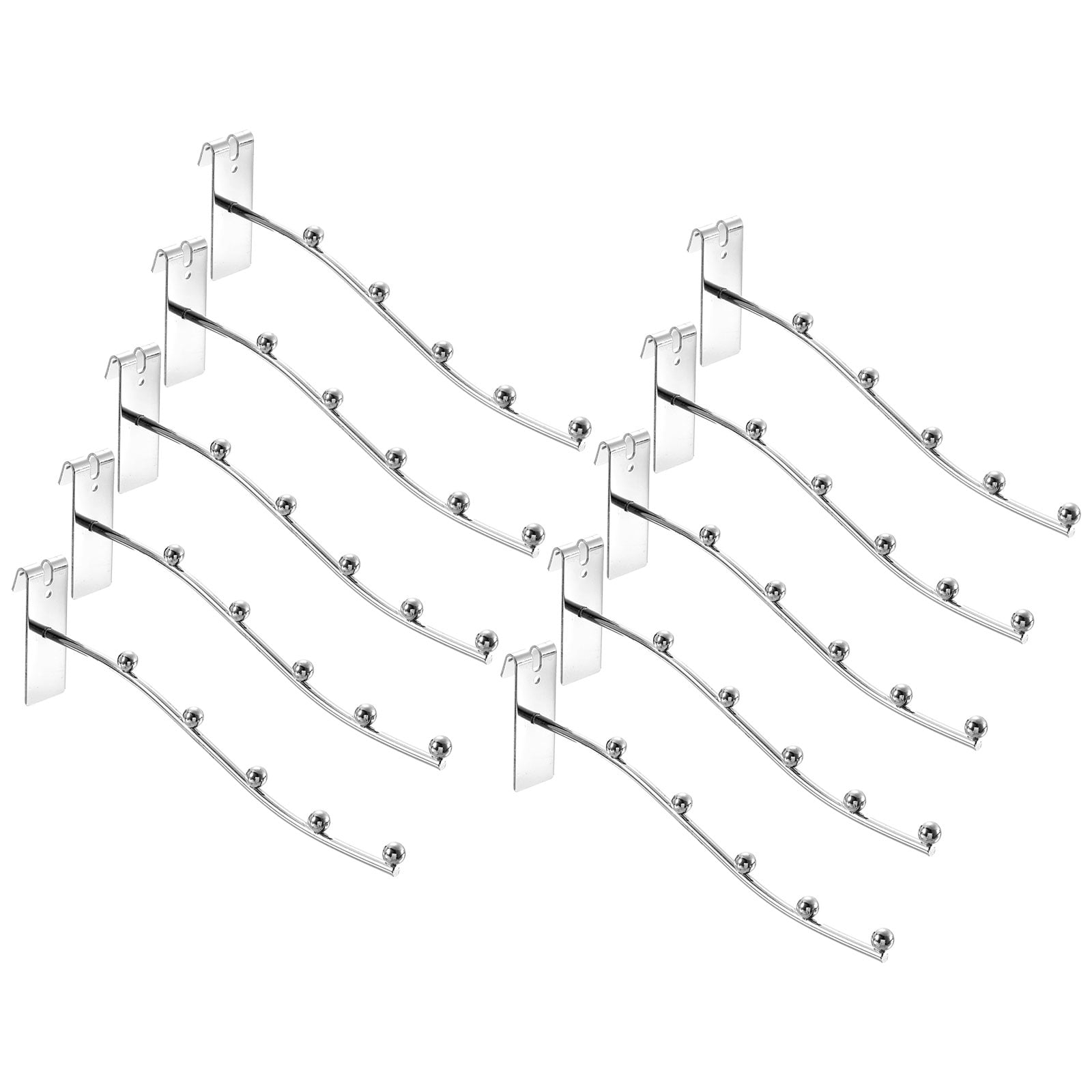 Uxcell 10Pack 8" Gridwall Waterfall Hooks, 5 Ball Metal Display Hangers ...