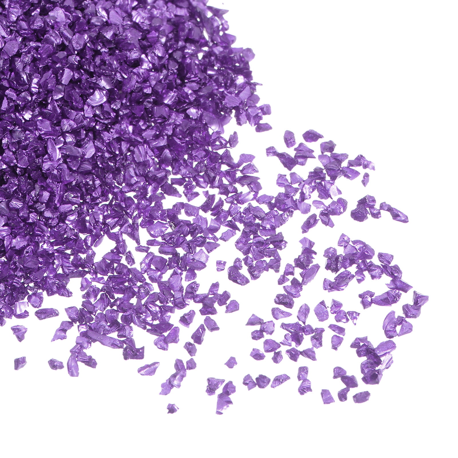 Uxcell 10Pack Crushed Glass Chips 100g 1.5x2mm Irregular Metallic Glass Deep Purple - Walmart.com
