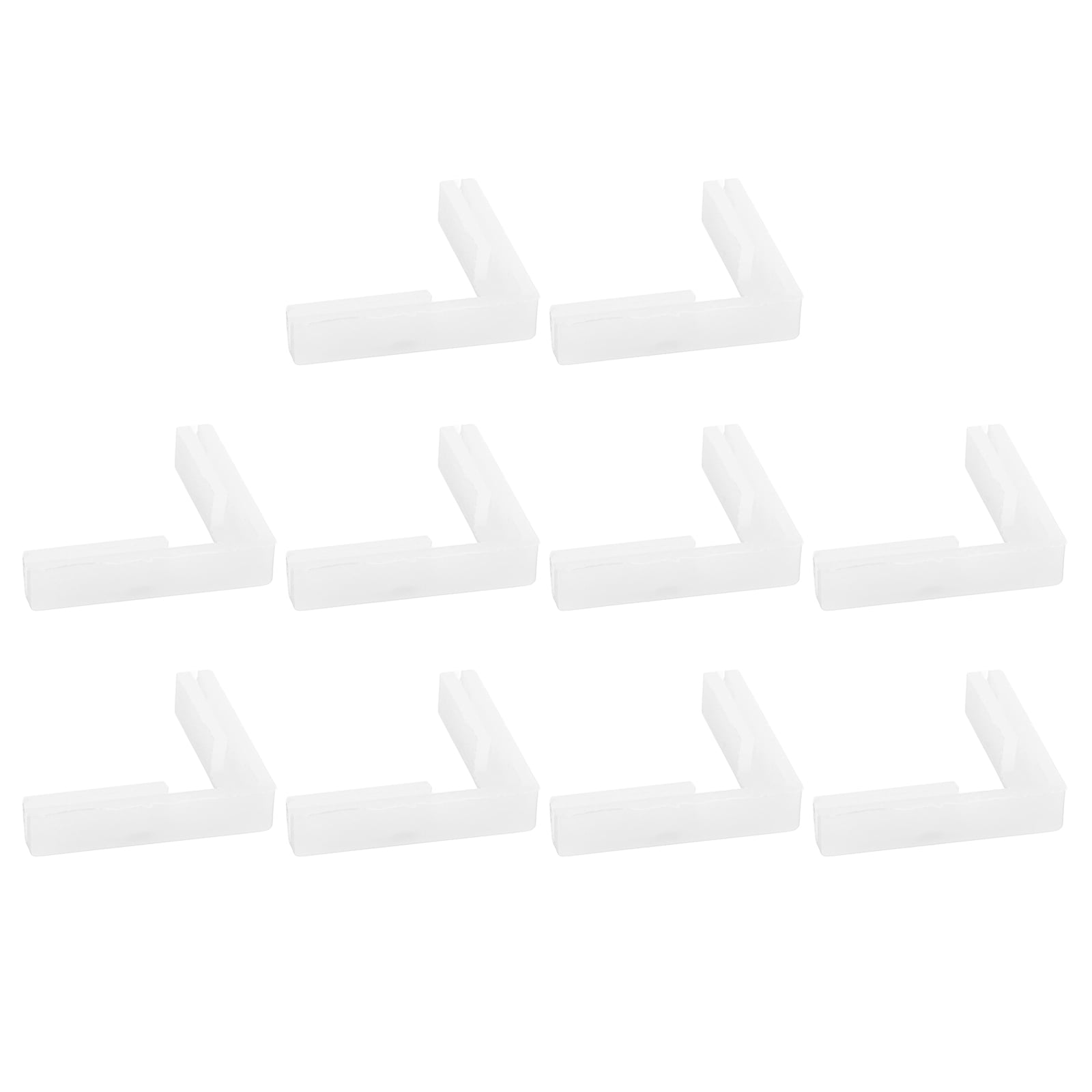 Uxcell 10Pack L Shape Leg Pads, 1.4" x 1.4" Plastic Furniture Leg Cover ...