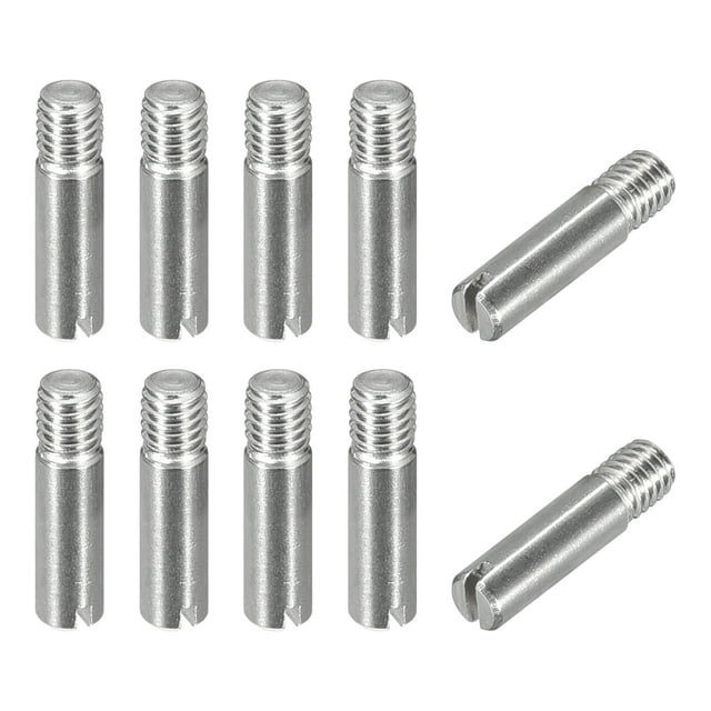 Uxcell 10Pack M3 x 12mm Slotted Cylindrical Pin 304 Stainless Steel ...