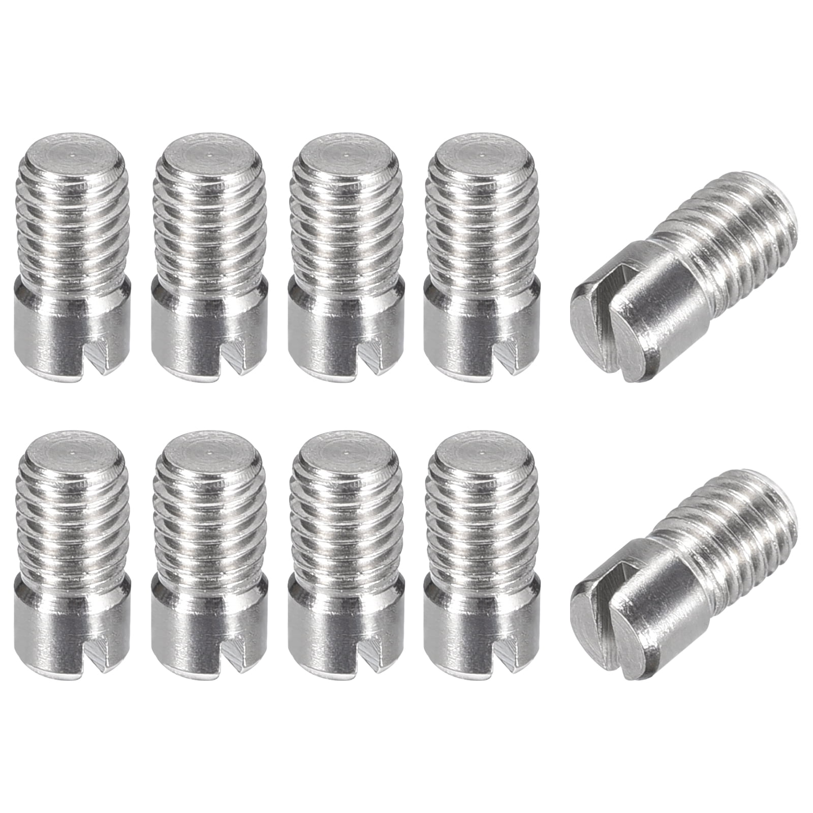 Uxcell 10Pack M5 x 10mm Slotted Cylindrical Pin 304 Stainless Steel ...