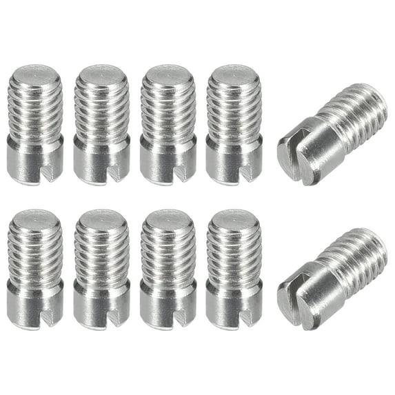Uxcell 10Pack M5 x 10mm Slotted Cylindrical Pin 304 Stainless Steel ...