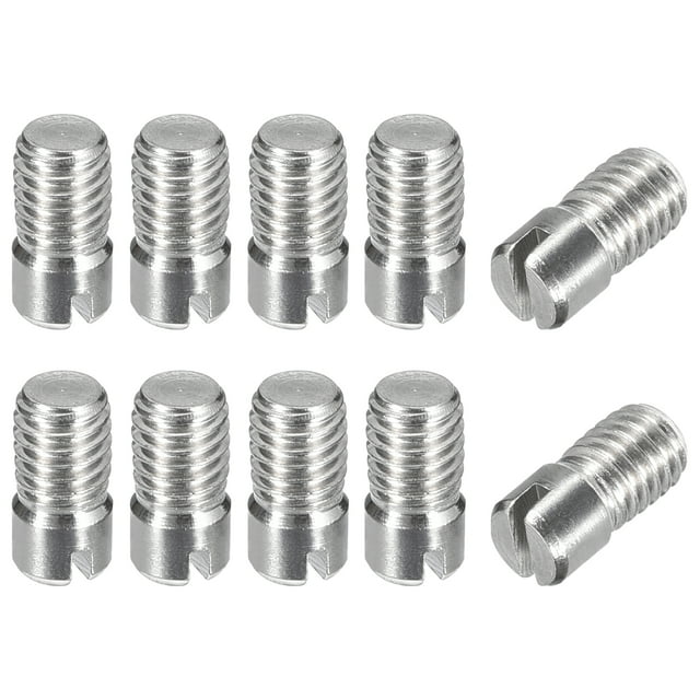 Uxcell 10Pack M5 x 10mm Slotted Cylindrical Pin 304 Stainless Steel ...