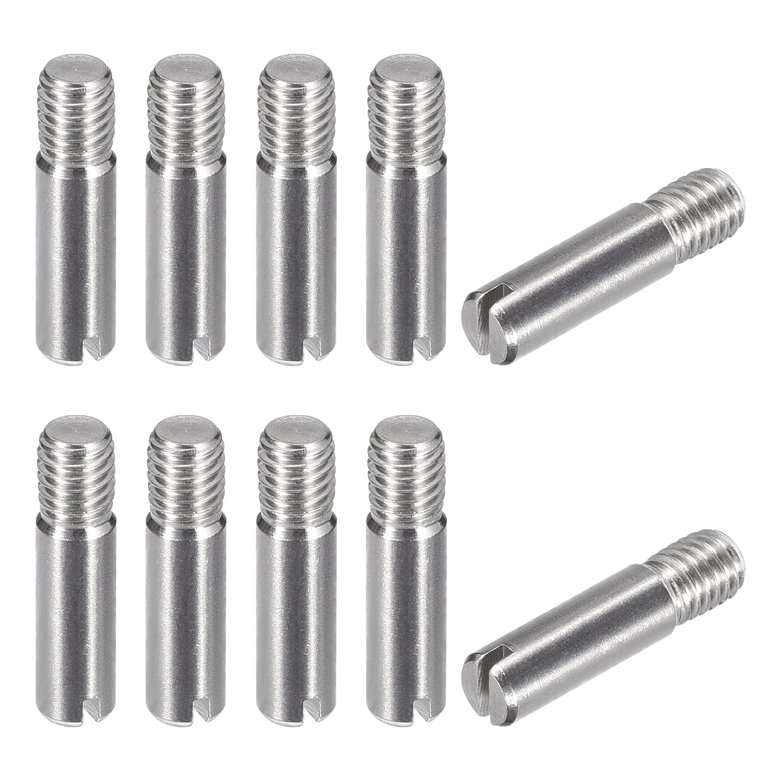 Uxcell 10 pack M5 x 20mm Slotted Cylindrical Pin 304 Stainless Steel ...
