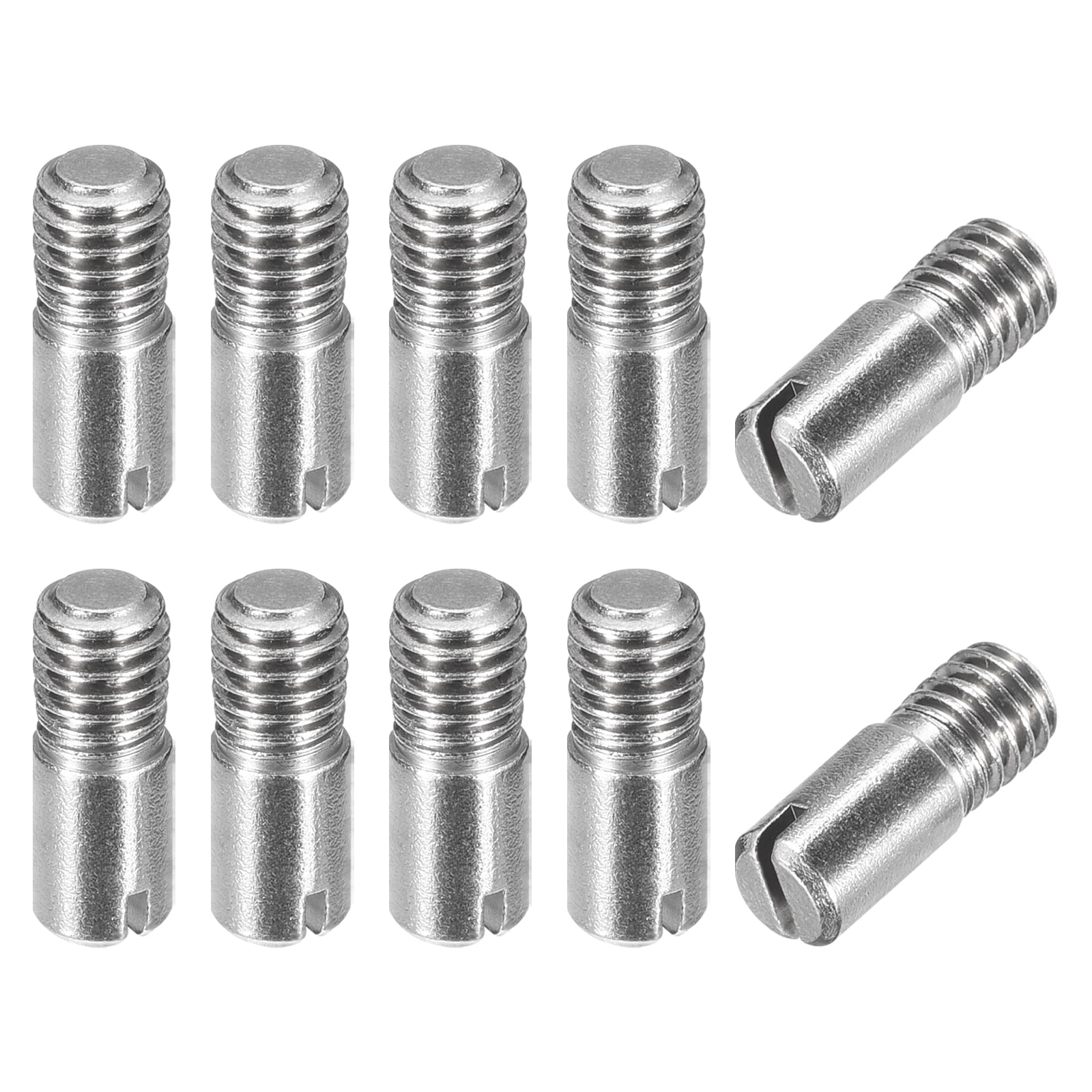 Uxcell 10Pack M6 x 16mm Slotted Cylindrical Pin 304 Stainless Steel ...
