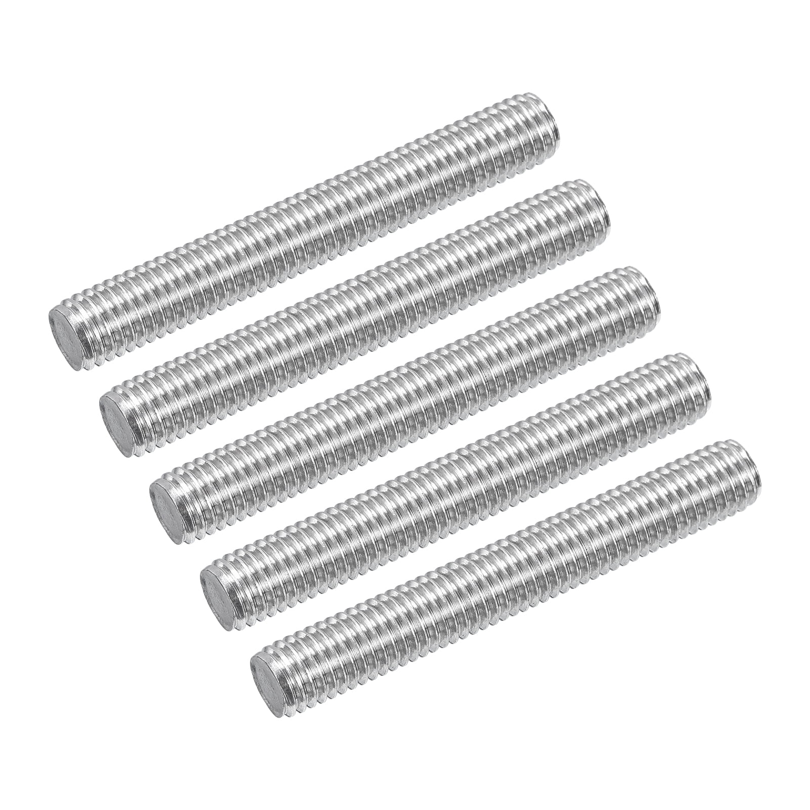 Uxcell 10Pack M8 x 60mm Fully Threaded Rod Right Hand Threads, 1.25 ...