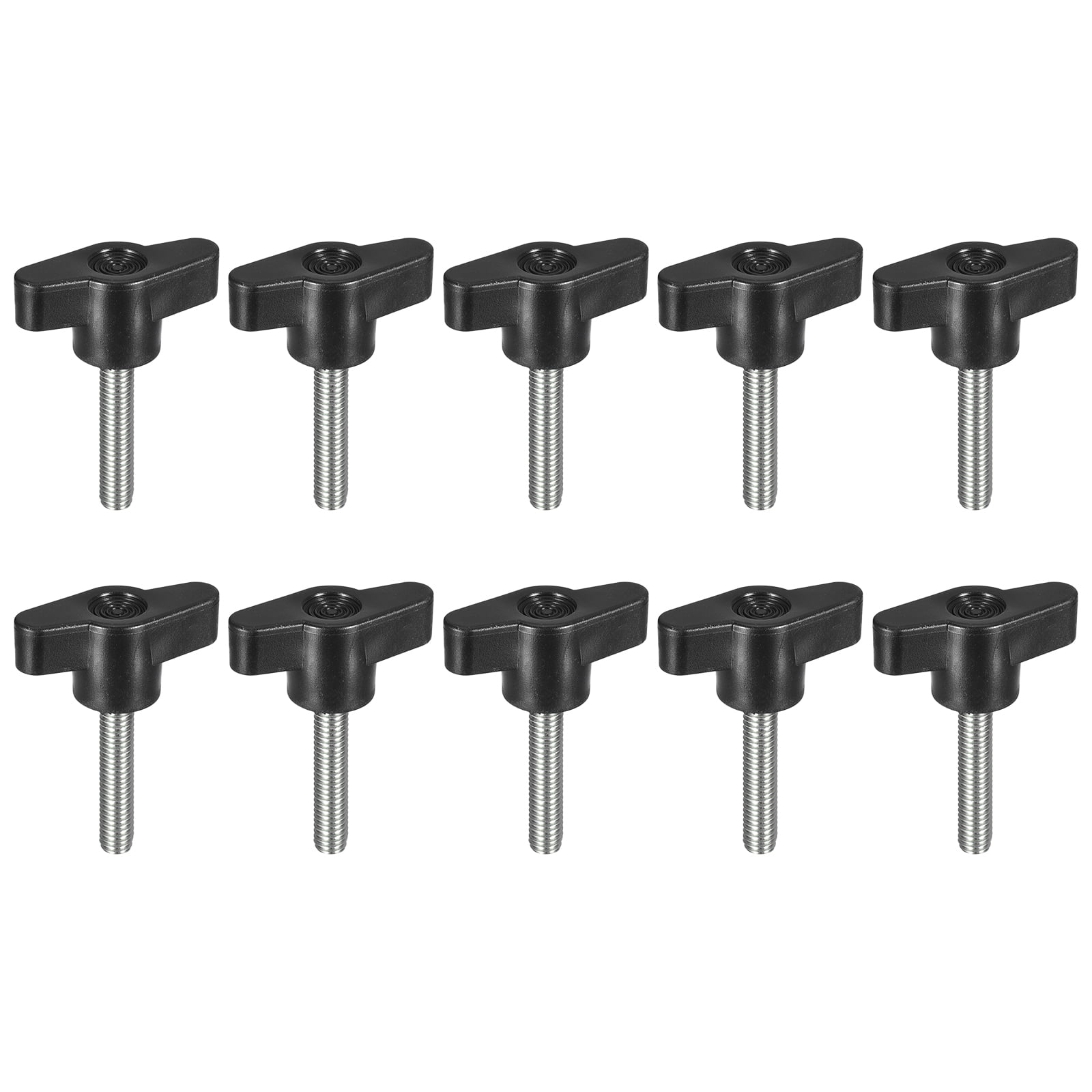Uxcell 10Pack Metric Carbon Steel Clamping Screw Knob T Shaped Thumb ...