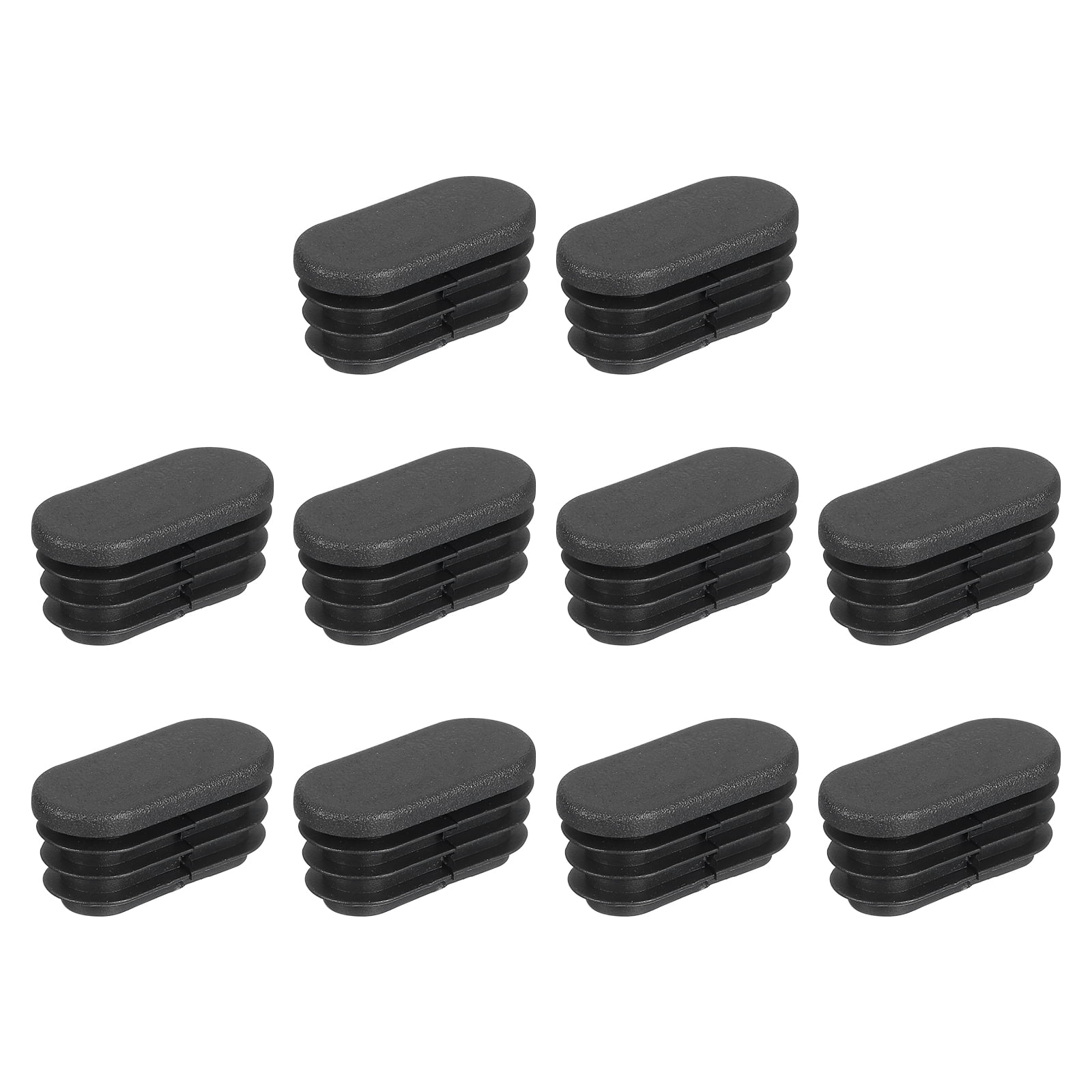 Uxcell 10Pack Oval Plastic Hole Plug, 1.34" x 0.63" Rubber End Caps ...