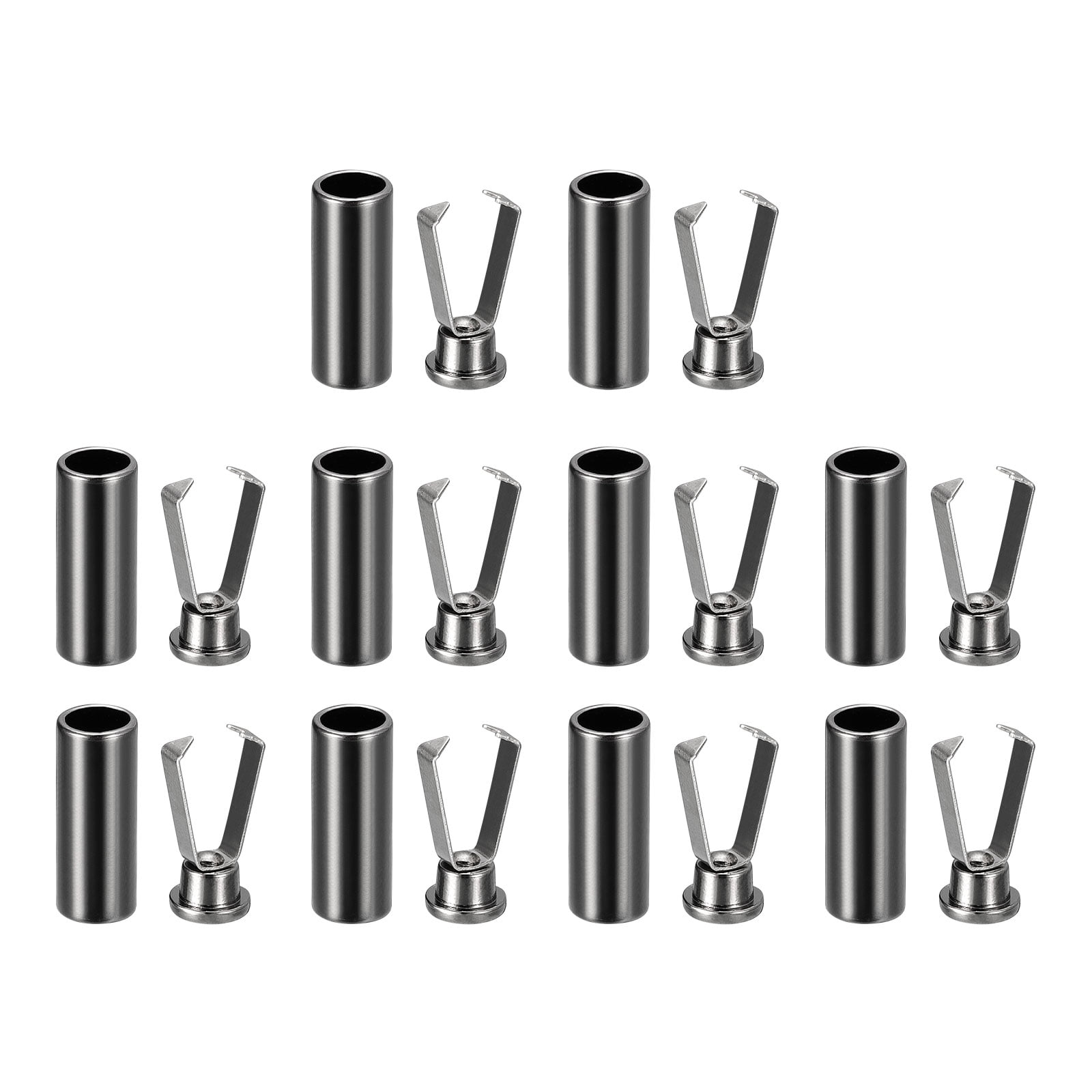 Uxcell 10Pack Shoelace Tips Alloy Shoelace Head, Metallic Black ...