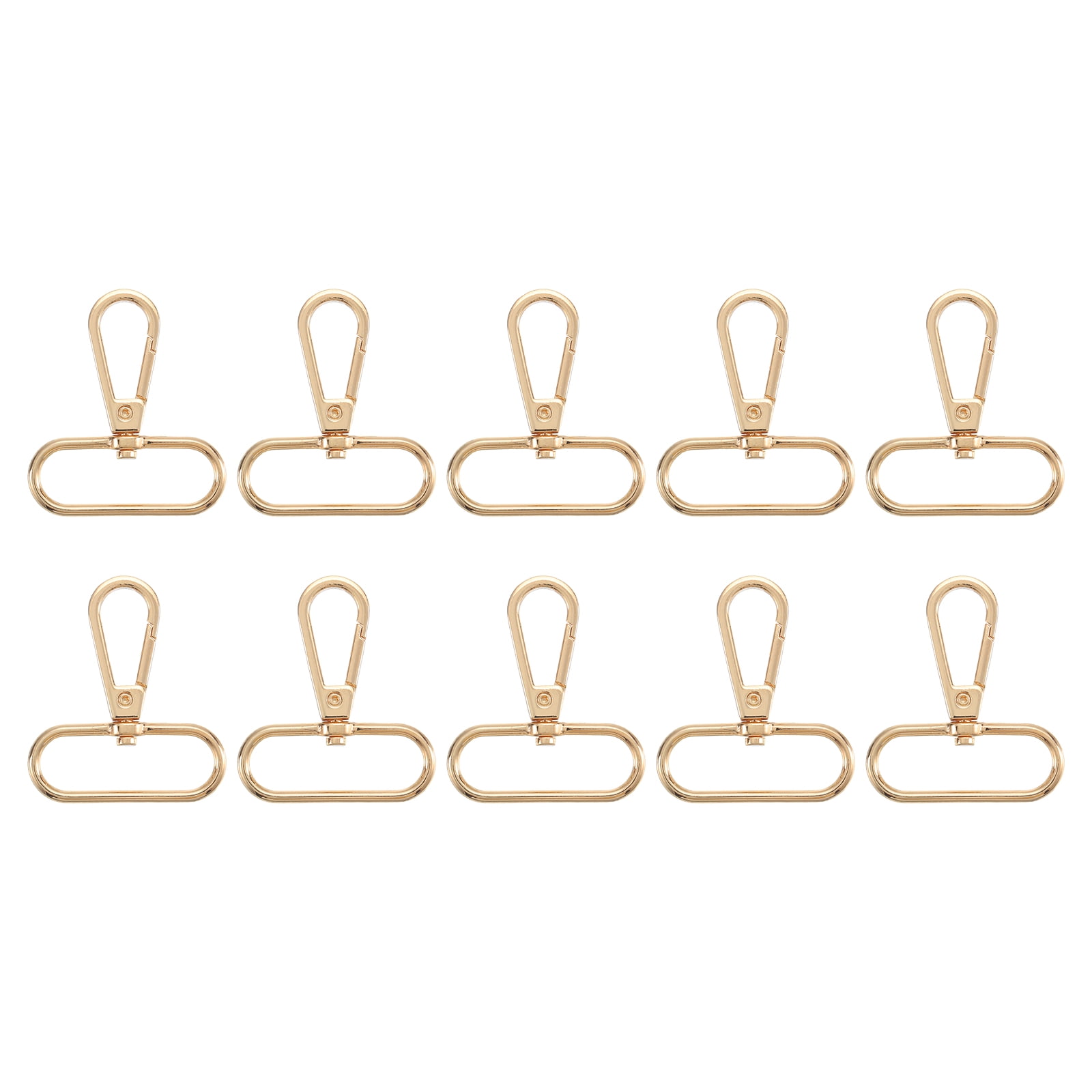 Uxcell 10Pack Swivel Clasps, 1.5" Oval Ring Lobster Clasp Claw Push ...