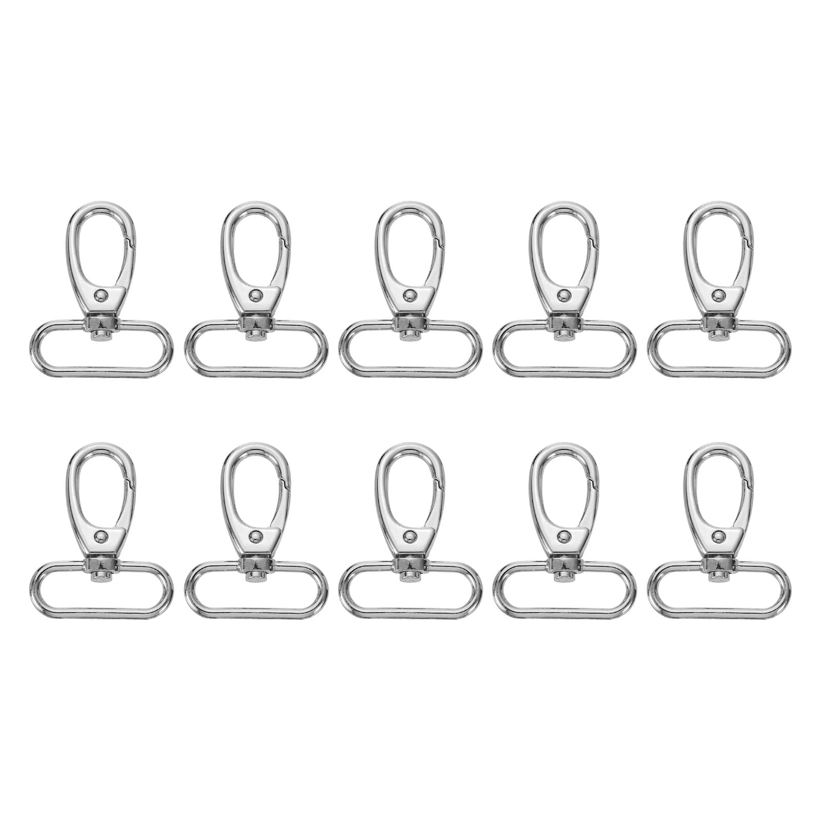 Uxcell 10Pack Swivel Clasps, 1.5" Oval Ring Lobster Clasp Claw Push ...