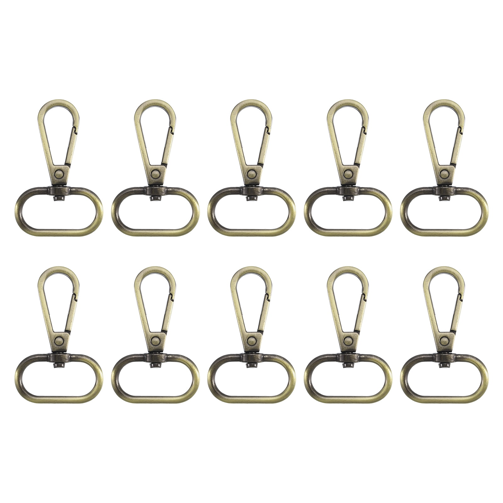 Uxcell 10Pack Swivel Clasps, 1" Oval Ring Lobster Clasp Claw Push Gate ...