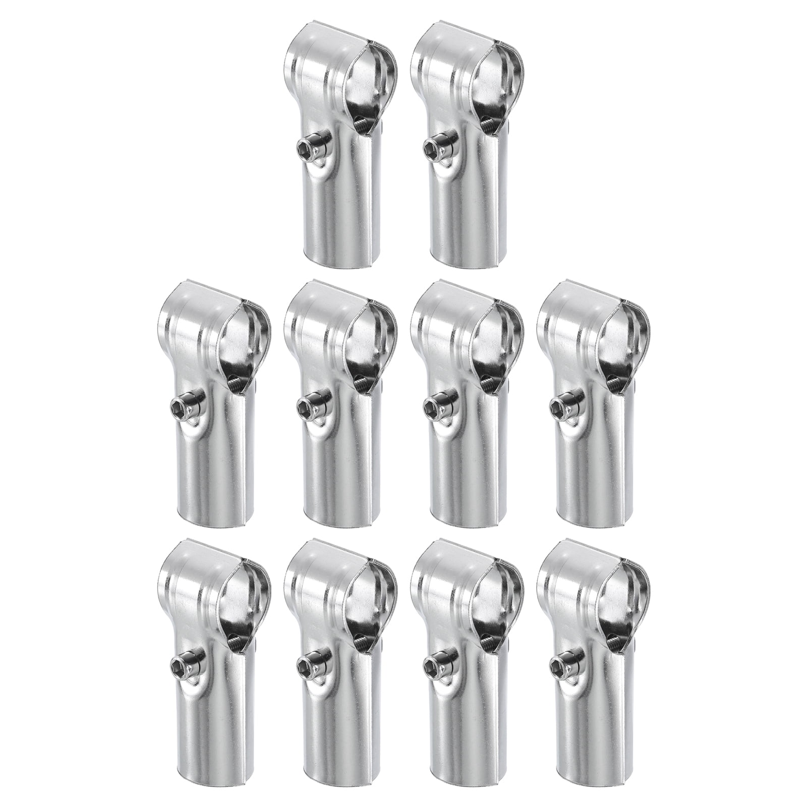Uxcell 10Pack Tee Pipe Clamp Connector, Fit 1 Inch(25mm) OD Pipe Rail ...