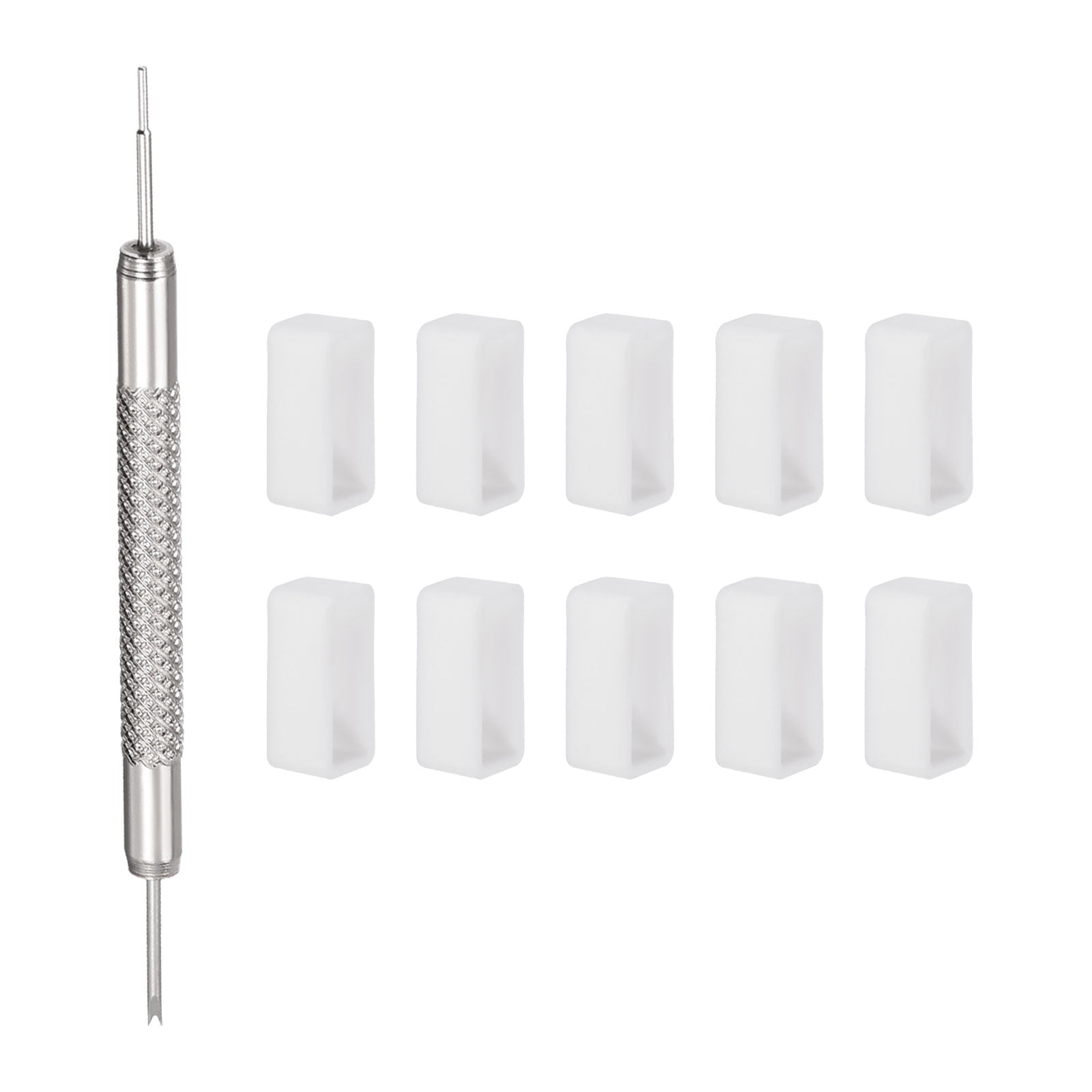 Uxcell 10Pack Watch Strap Loop 16mm Rubber Watch Holder Fastener Rings ...