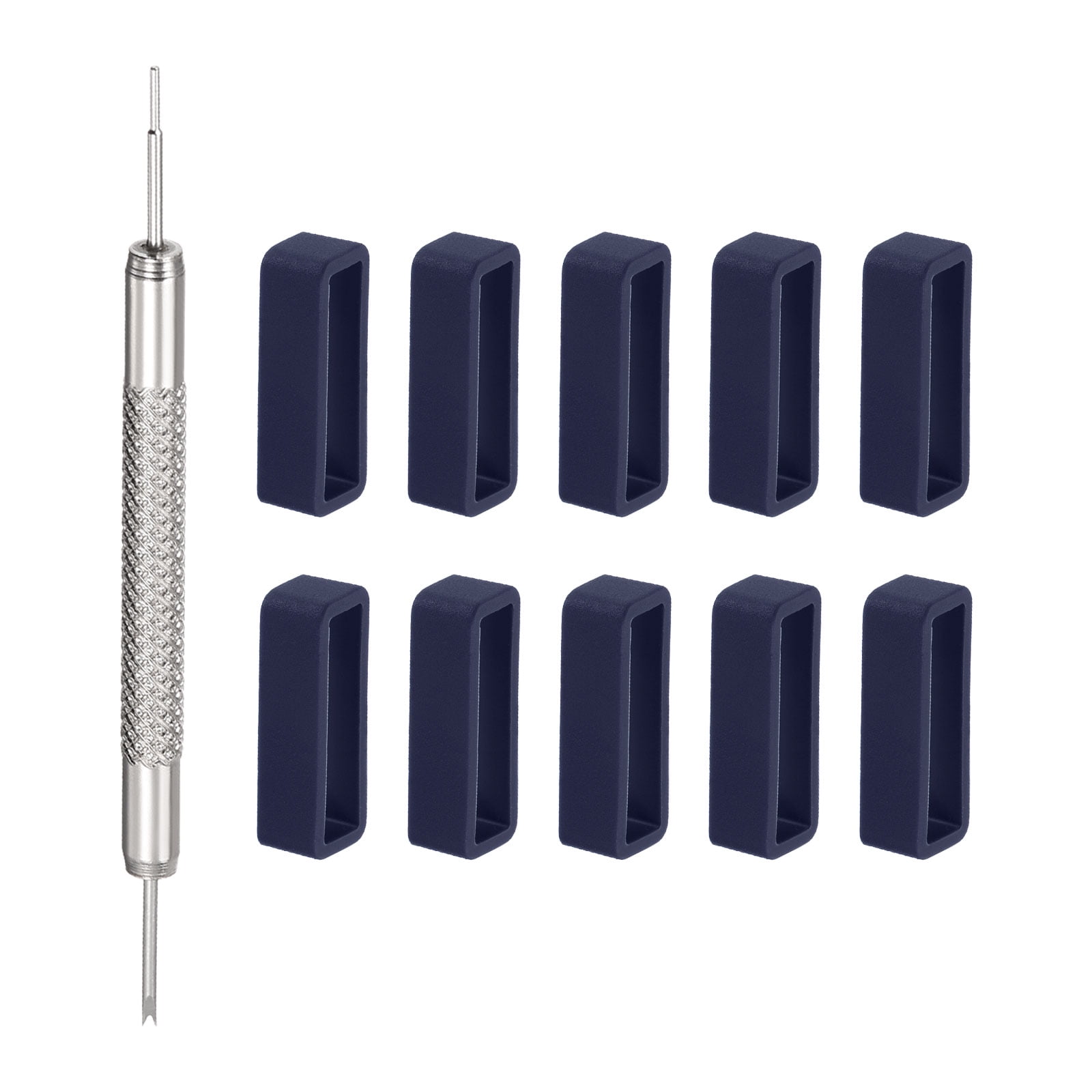 Uxcell 10Pack Watch Strap Loop 24mm Rubber Watch Holder Fastener Rings ...