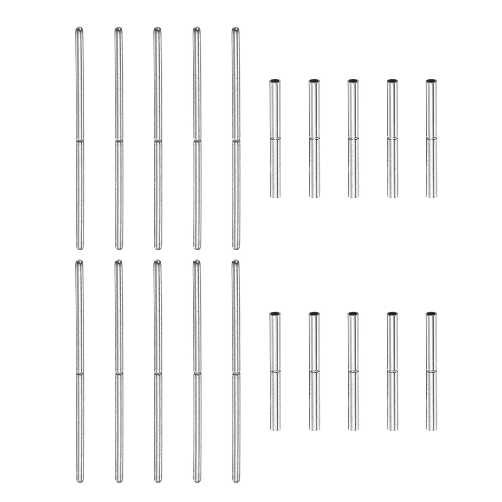 Uxcell 10Pack Watch Strap Tubes Pins, 1.1mm Tube Dia, 22mm Pin Length ...