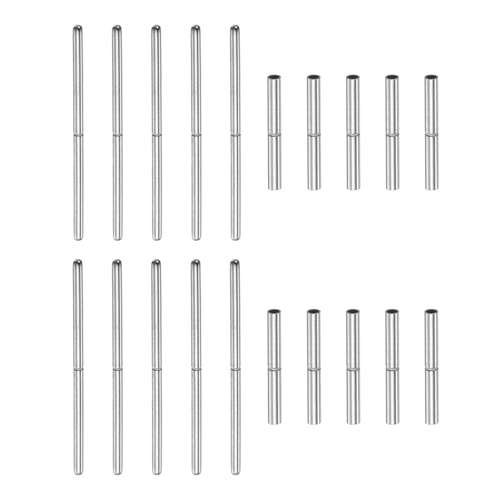Uxcell 10Pack Watch Strap Tubes Pins, 1.2mm Tube Dia, 20mm Pin Length ...