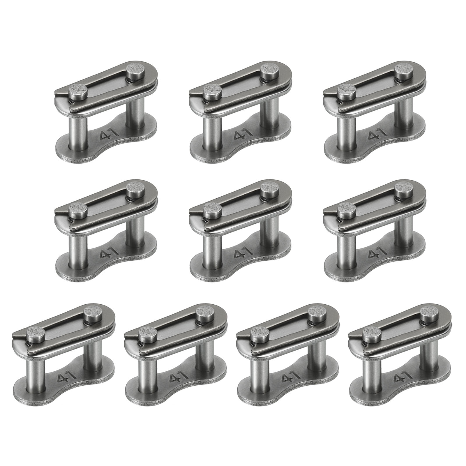 Uxcell 10Pcs 085-1/#41-1 Roller Chain Connecting Links Carbon Steel ...