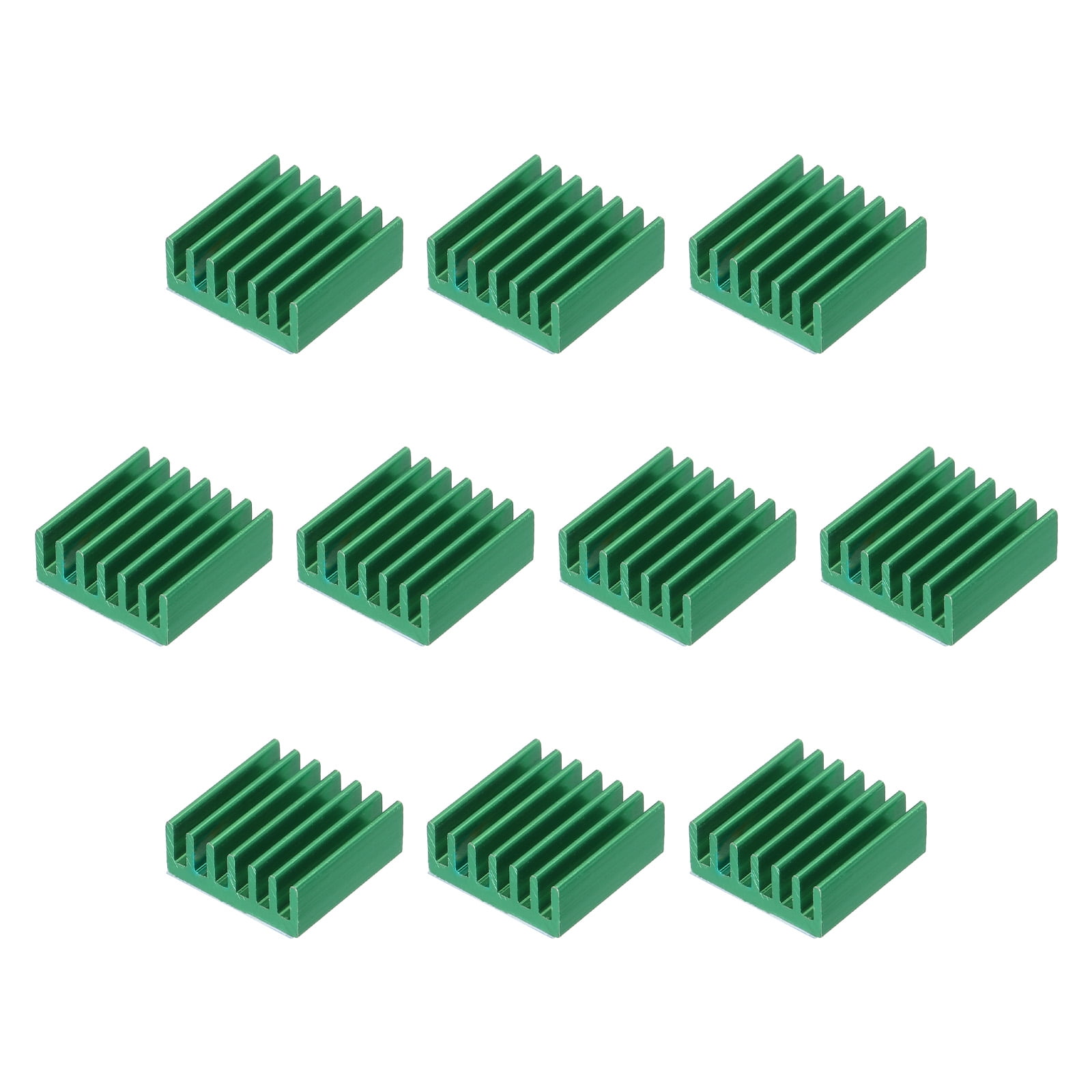 Uxcell 10Pcs 14x14x6mm Heatsink Aluminum Radiator With Fixed Sticker ...