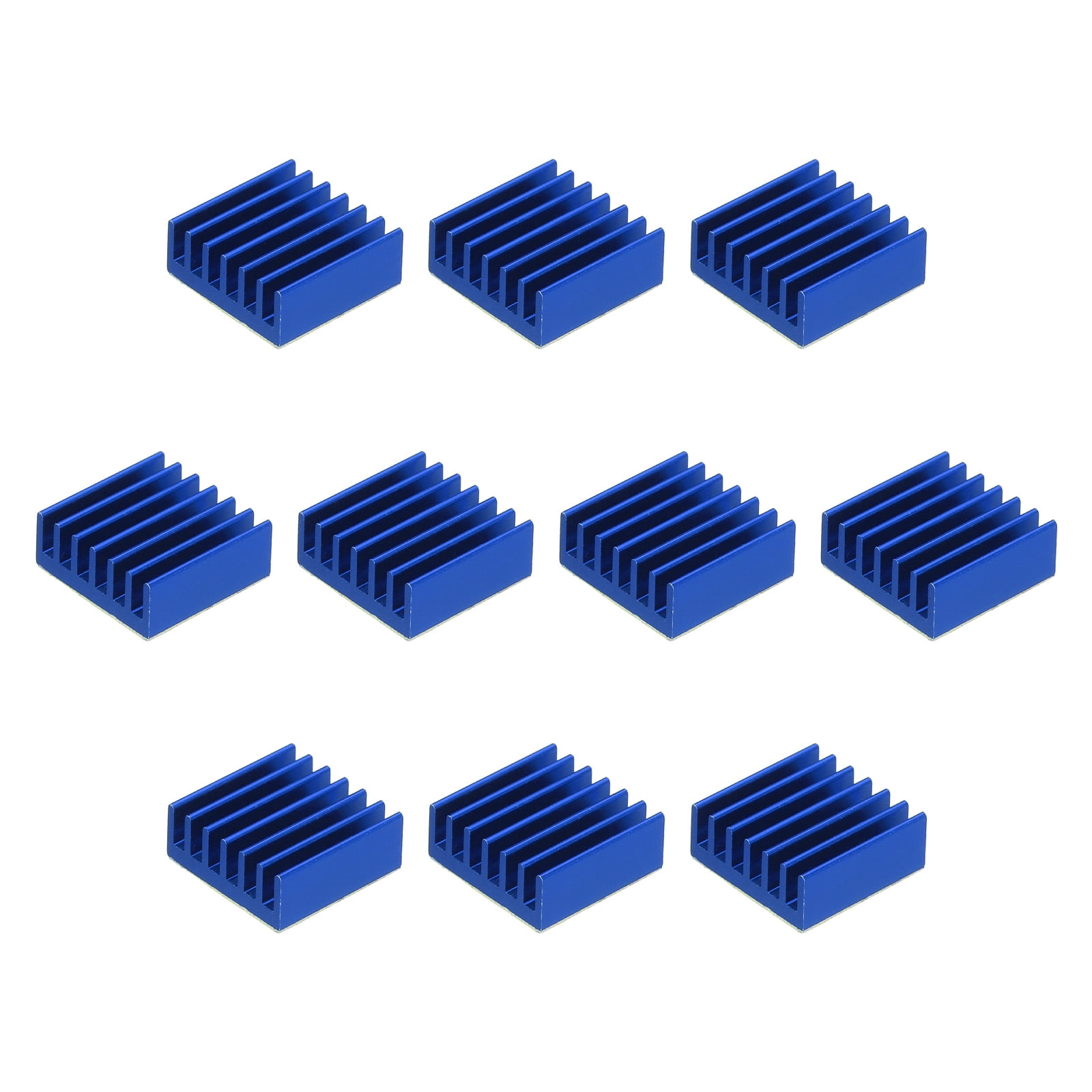 Uxcell 10Pcs 14x14x6mm Heatsink Aluminum Radiator With Fixed Sticker ...