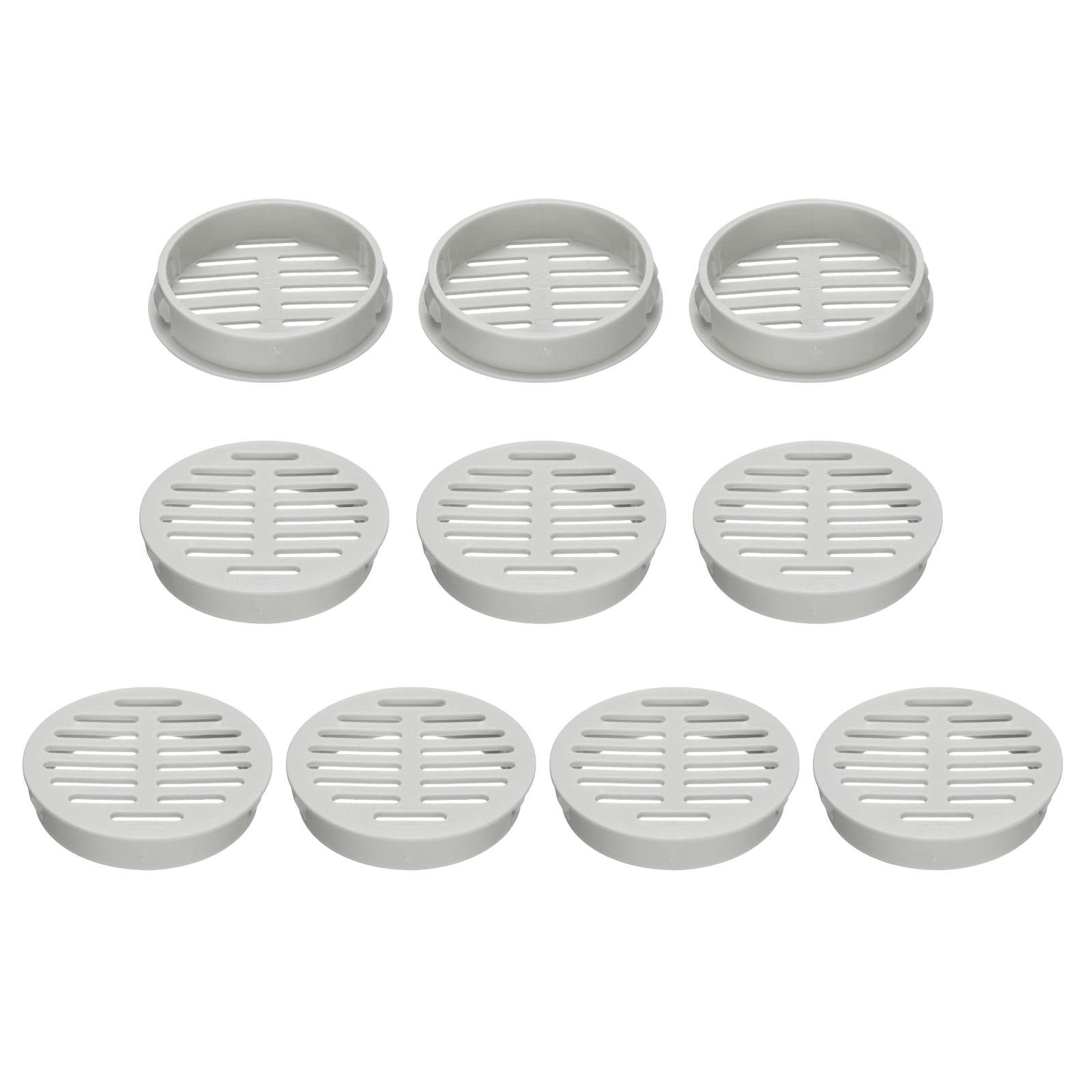 Uxcell 10Pcs 50mm/2in Air Vents Round Soffit Vents, Light Grey Soffit ...