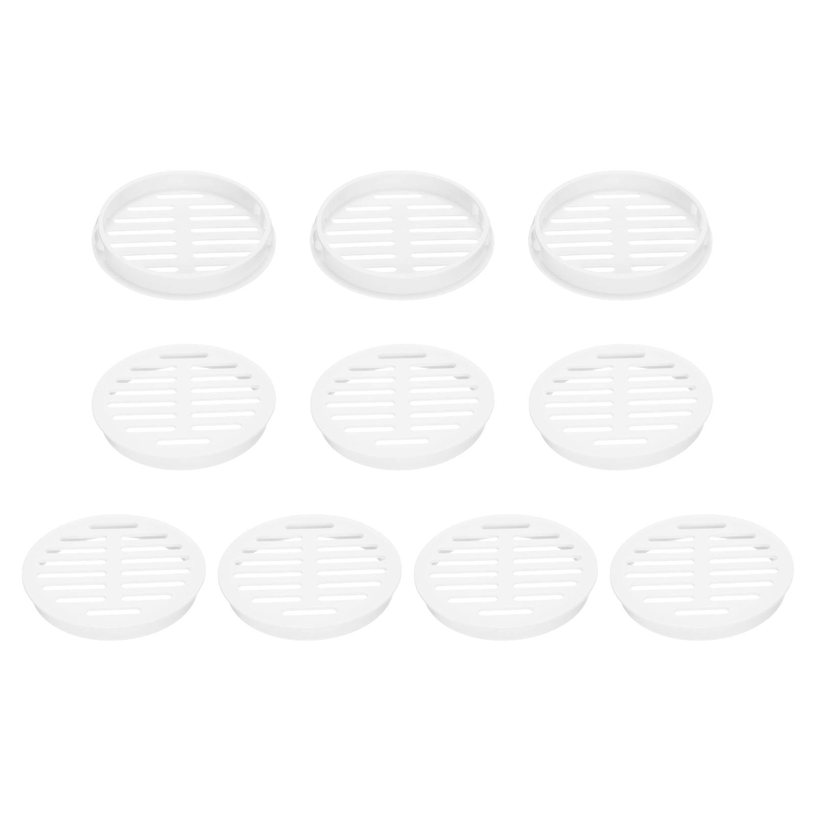Uxcell 10Pcs 80mm/3.1in Air Vents Round Soffit Vents, White Soffit Vent ...
