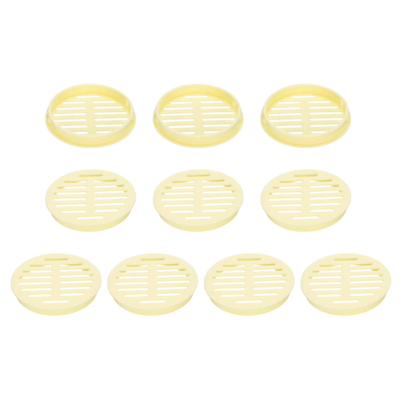 Uxcell 10Pcs 80mm/3.1in Air Vents Round Soffit Vents, Yellow Soffit ...