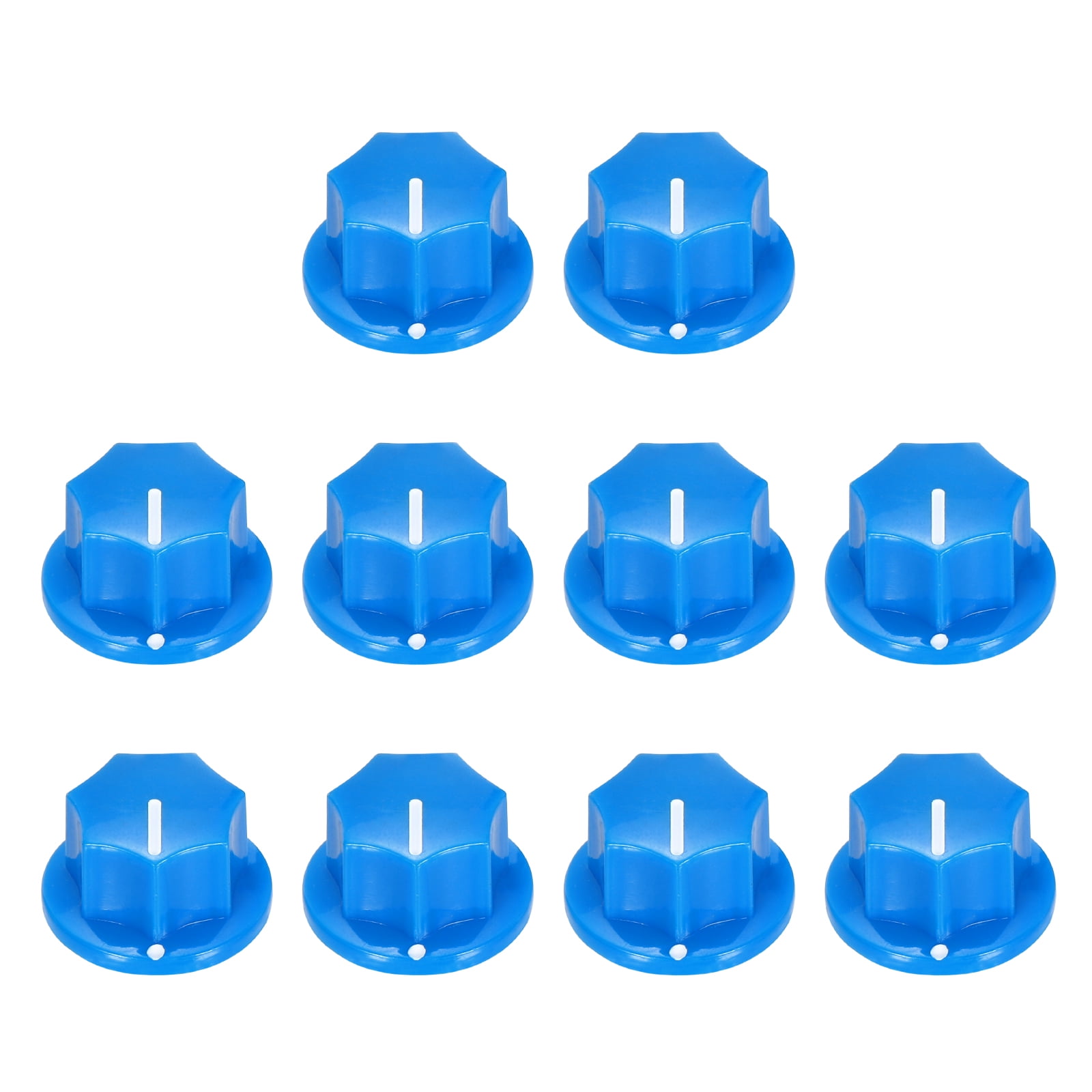 Uxcell 10Pcs ABS and Copper Potentiometer Knobs 1/4" Volume Tone ...