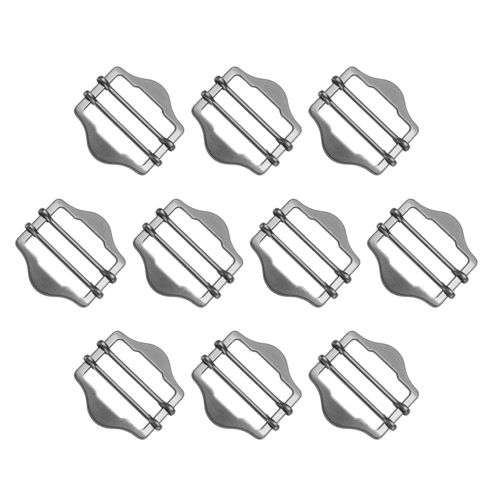 Uxcell 10Pcs Adjustable Slide Buckle, 1-3/8"(35mm) Metal Strap Buckle ...