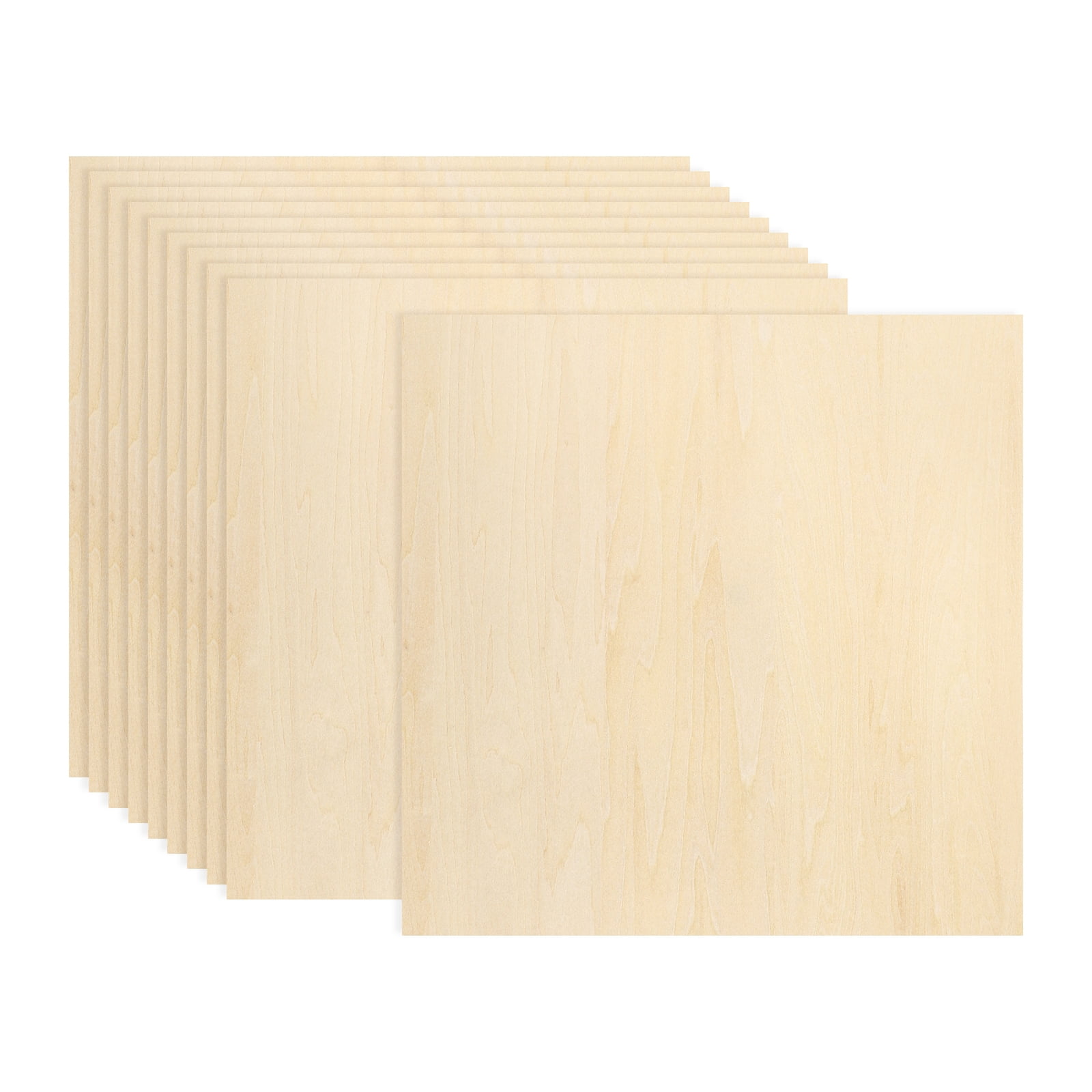 Uxcell 10Pcs Basswood Sheets 8 x 8 x 1/8 Inch Plywood Wood Panels ...