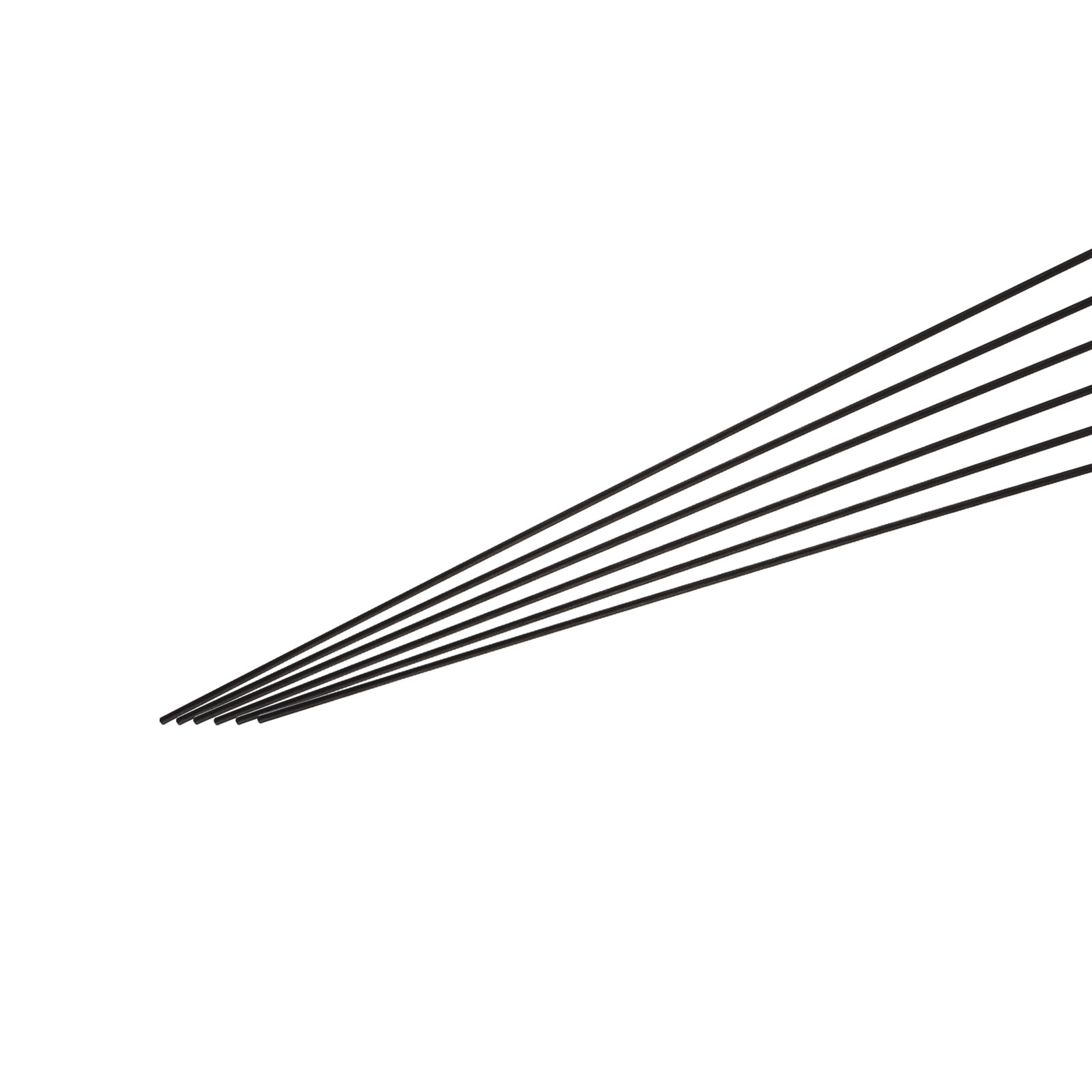 Uxcell 10Pcs Carbon Fiber Rod 1.5mm x 200mm for RC Plane Kite Wing Tube ...