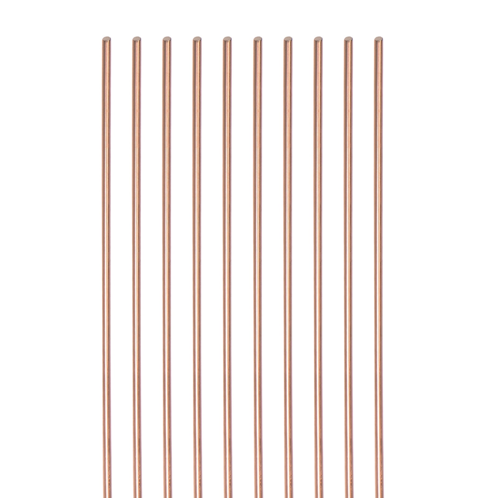 Uxcell 10Pcs Copper Brazing Rods 19"x2/25" Round Phosphorus Copper ...