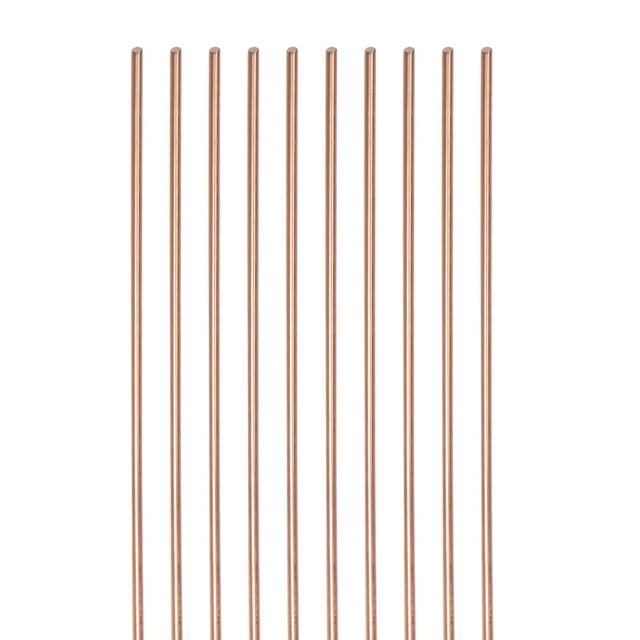 Uxcell 10Pcs Copper Brazing Rods 19"x2/25" Round Phosphorus Copper ...