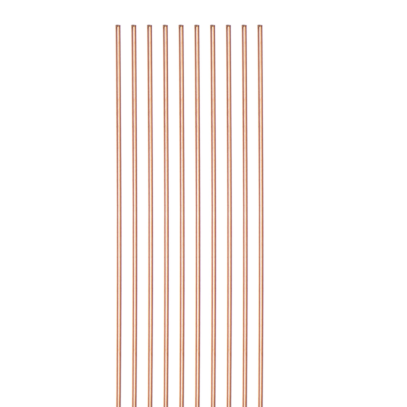 Uxcell 10Pcs Copper Brazing Rods 19"x3/50" Round Phosphorus Copper ...