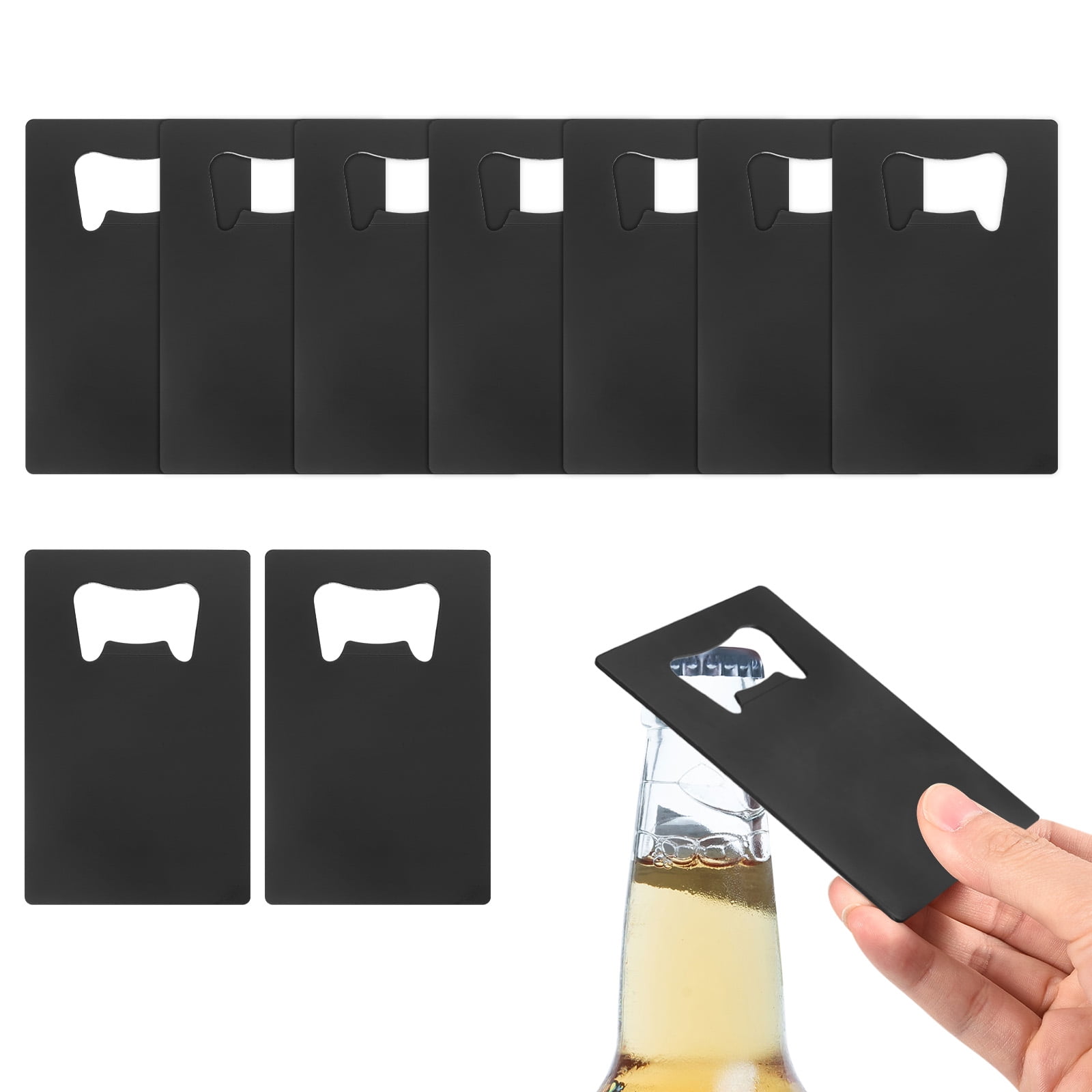 Uxcell 10Pcs Credit Card Spades Bottle Opener, Stainless Steel Credit ...