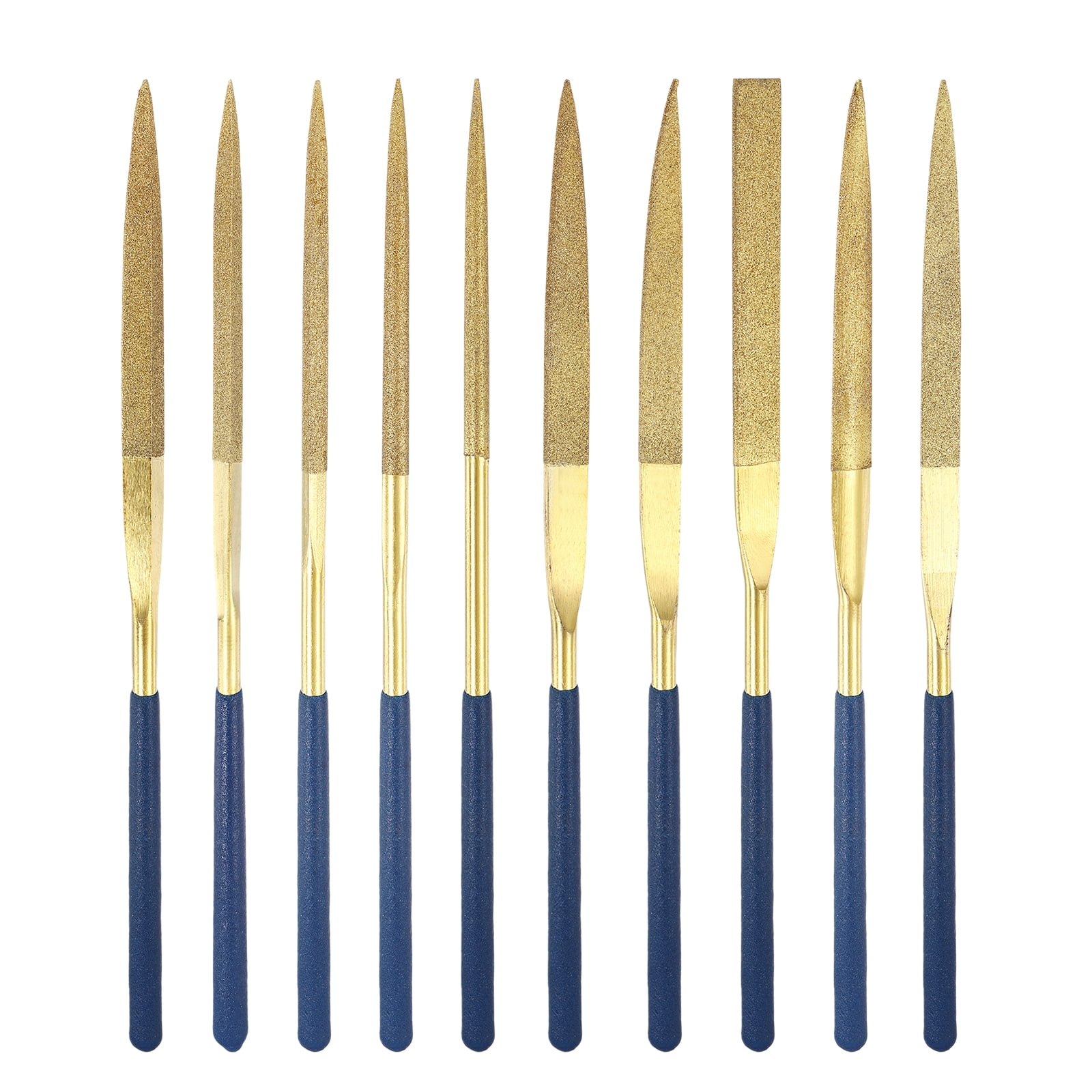 Uxcell 10Pcs Diamond File Set 5 x 180mm 120 Grit Diamond Needle Files ...