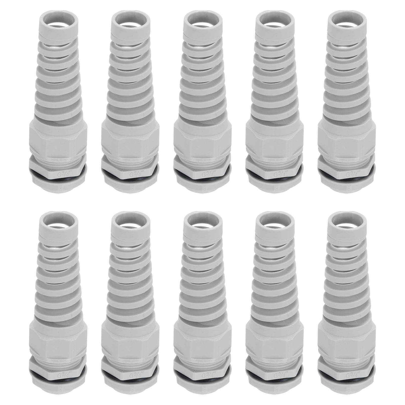 Uxcell 10Pcs G3/4" Cable Gland Waterproof Strain Relief Cord Connector ...