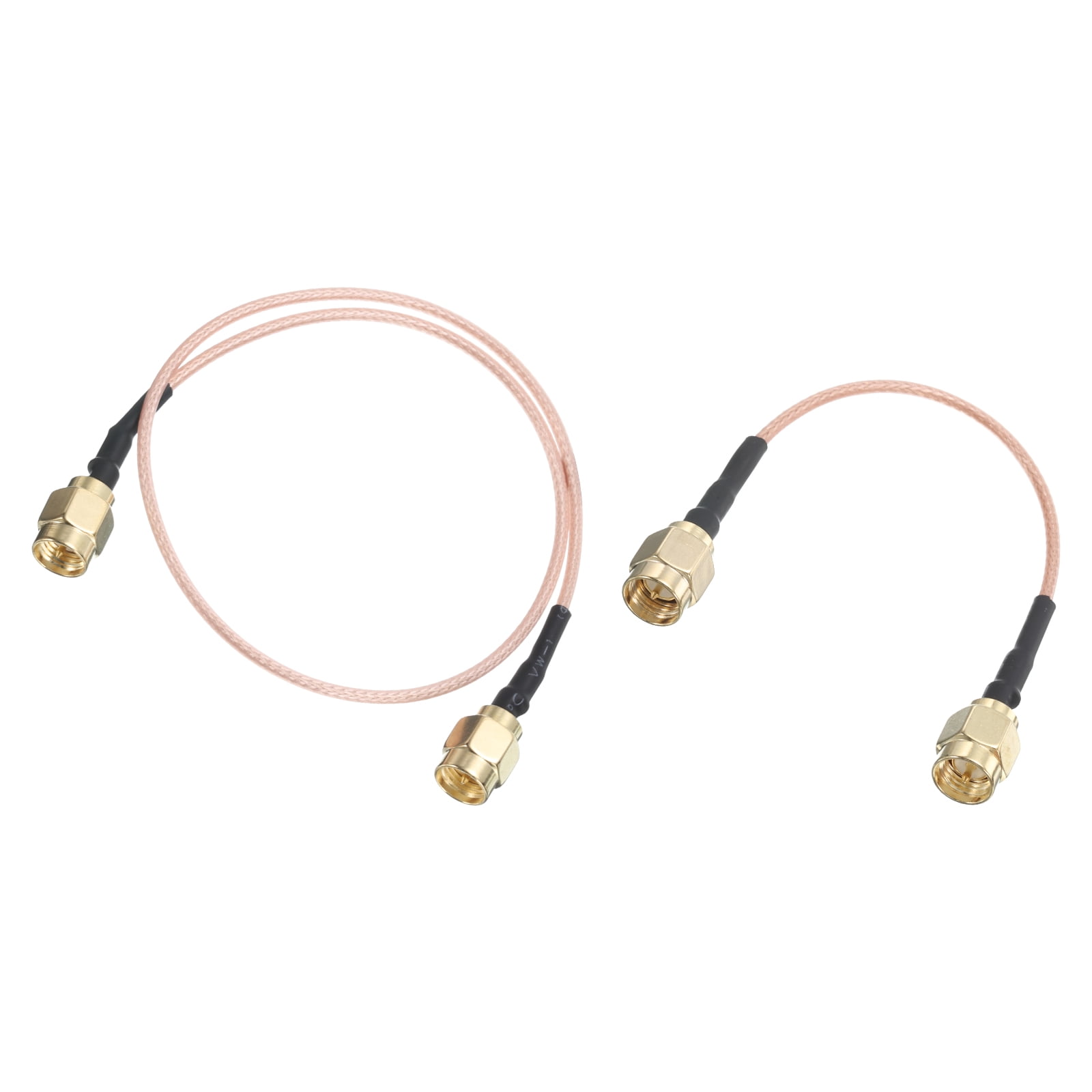 Uxcell 10Pcs Gold SMA Male to SMA Male Adapter Connector Internal ...
