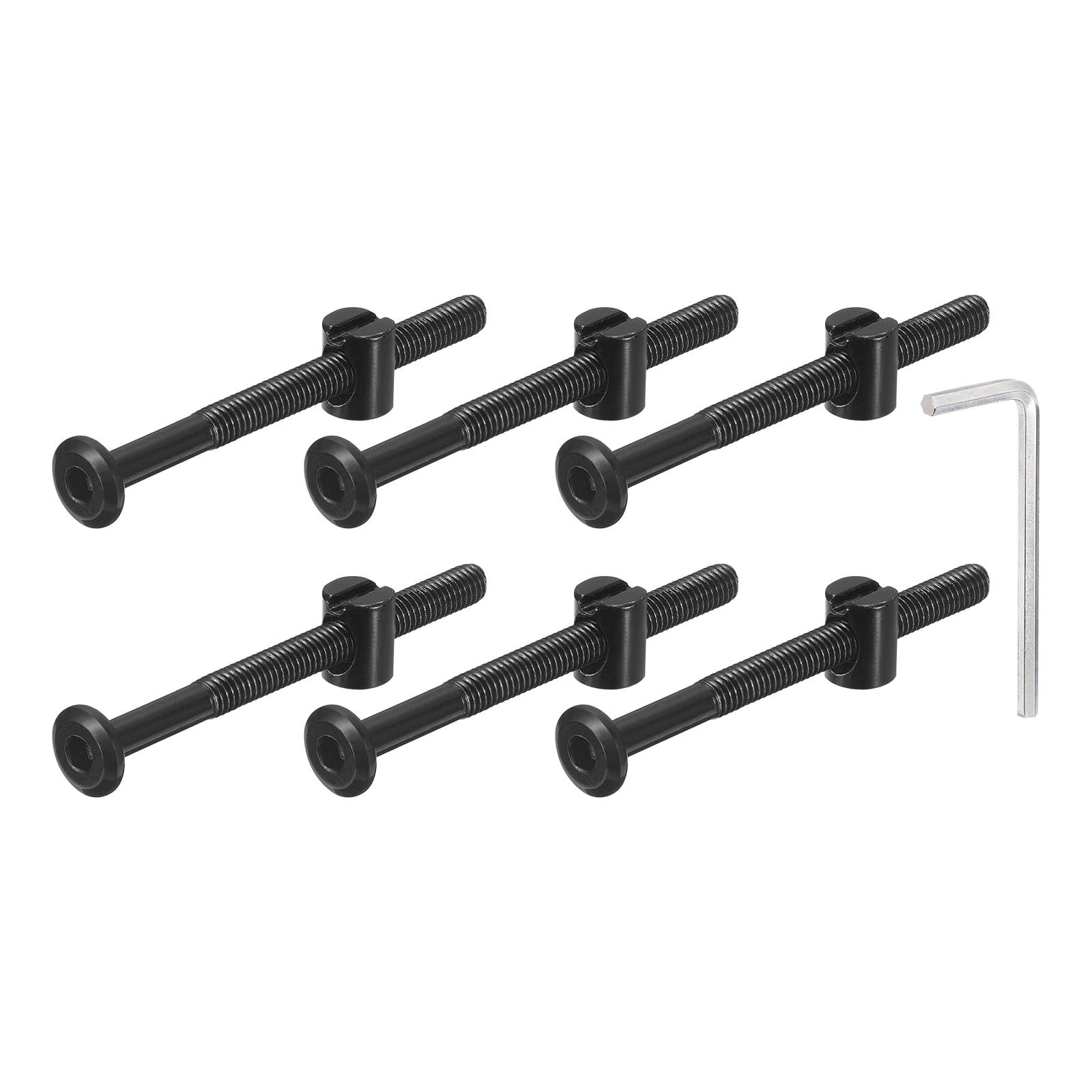 Uxcell 10Pcs Hex Socket Head Screws Bolts Barrel Nuts, M6 x 70mm Socket ...